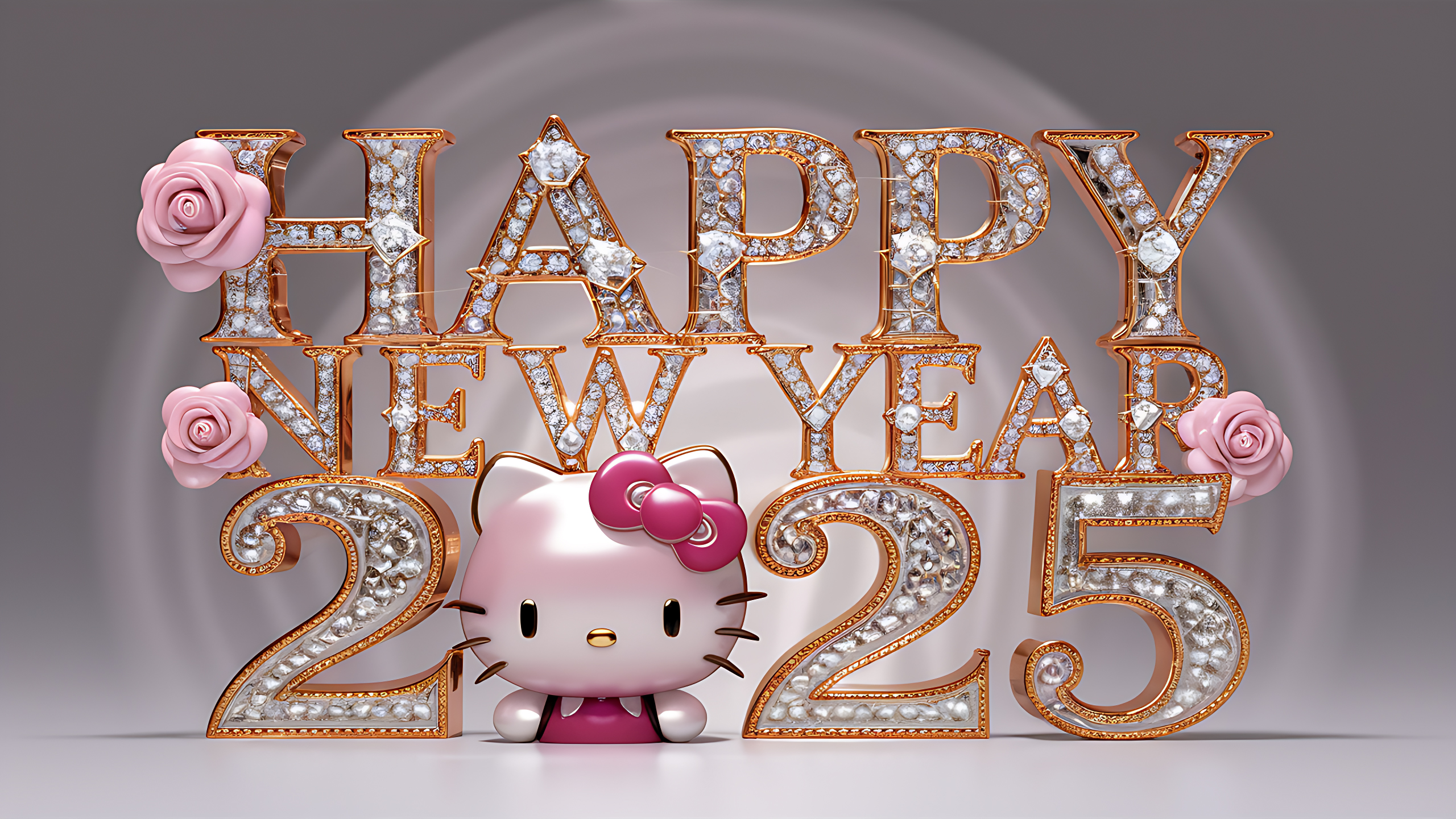 Free Vibrant 2025 New Year Card Design for the Holiday