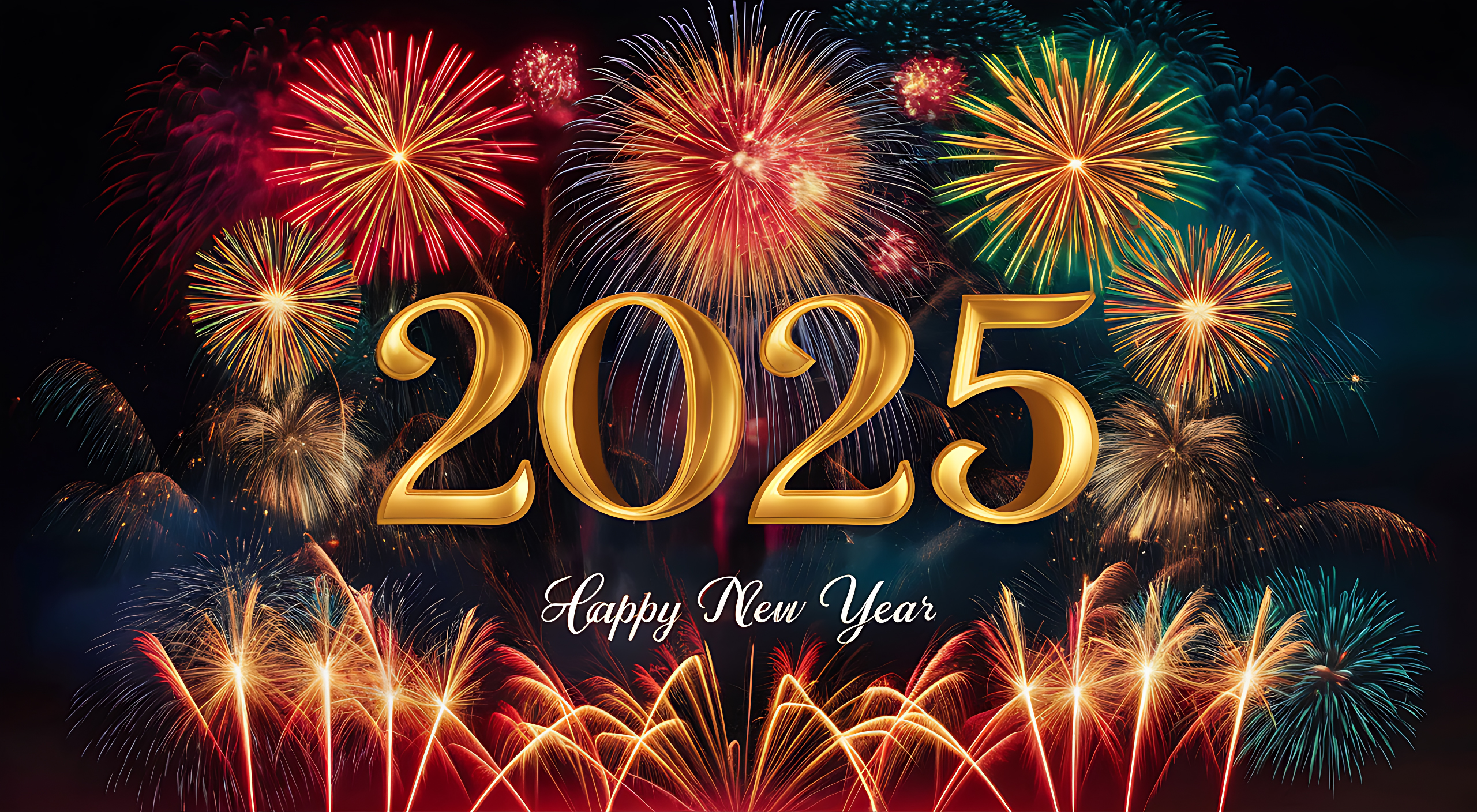 Free Download Happy New Year 2025 Stylish Image