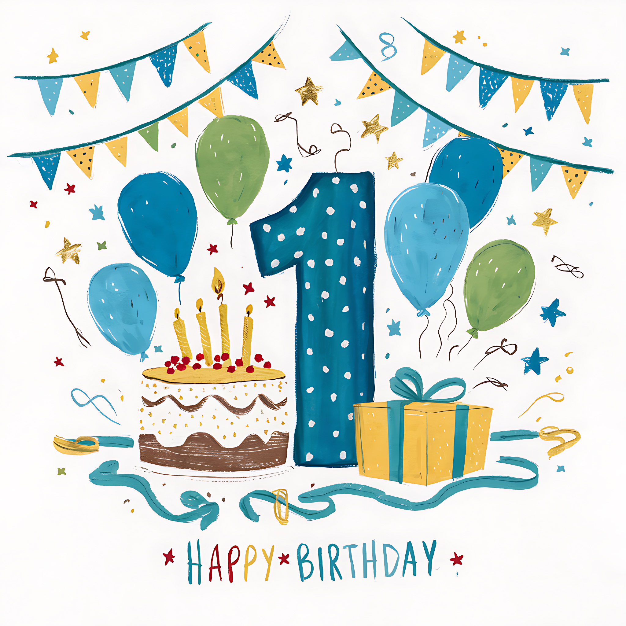 Happy First Birthday Boy Wallpaper