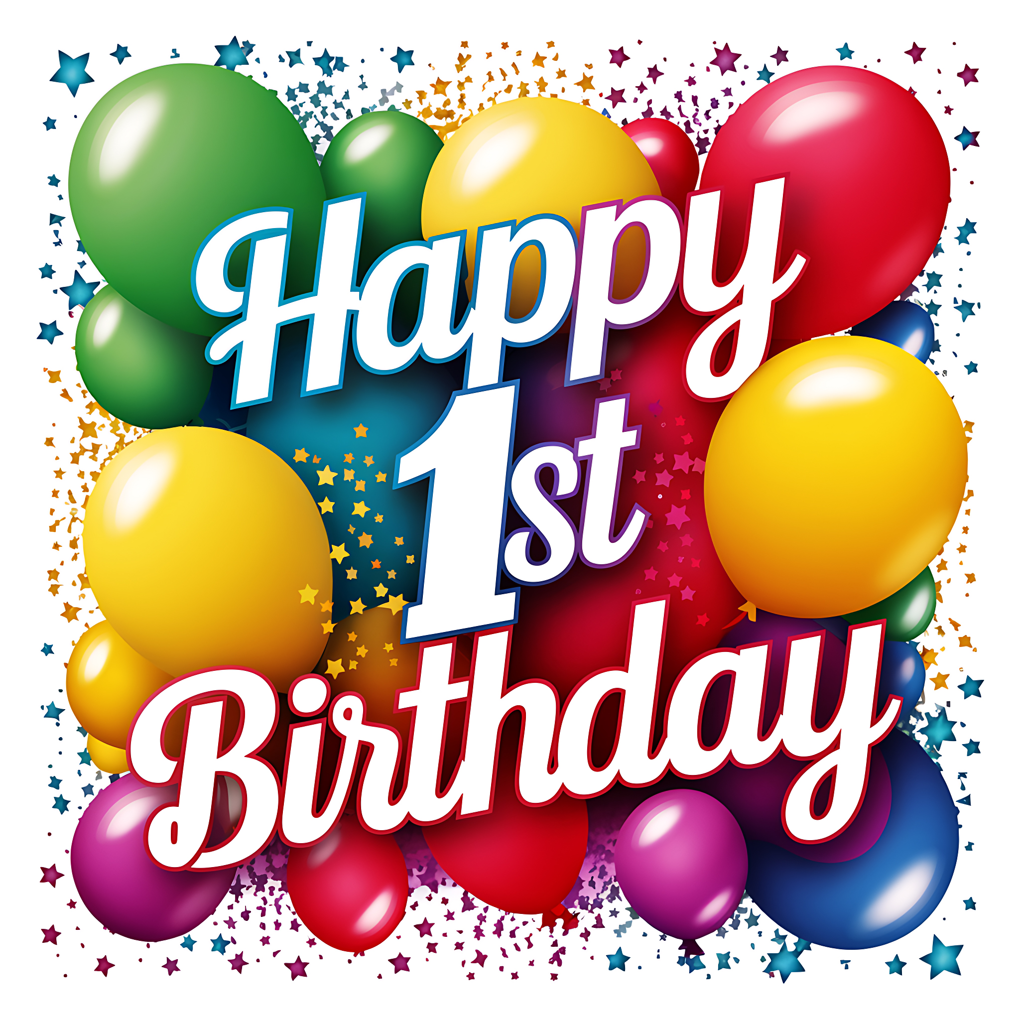 20 Free Printable “Happy 1st Birthday” Images: Celebrate in Style!