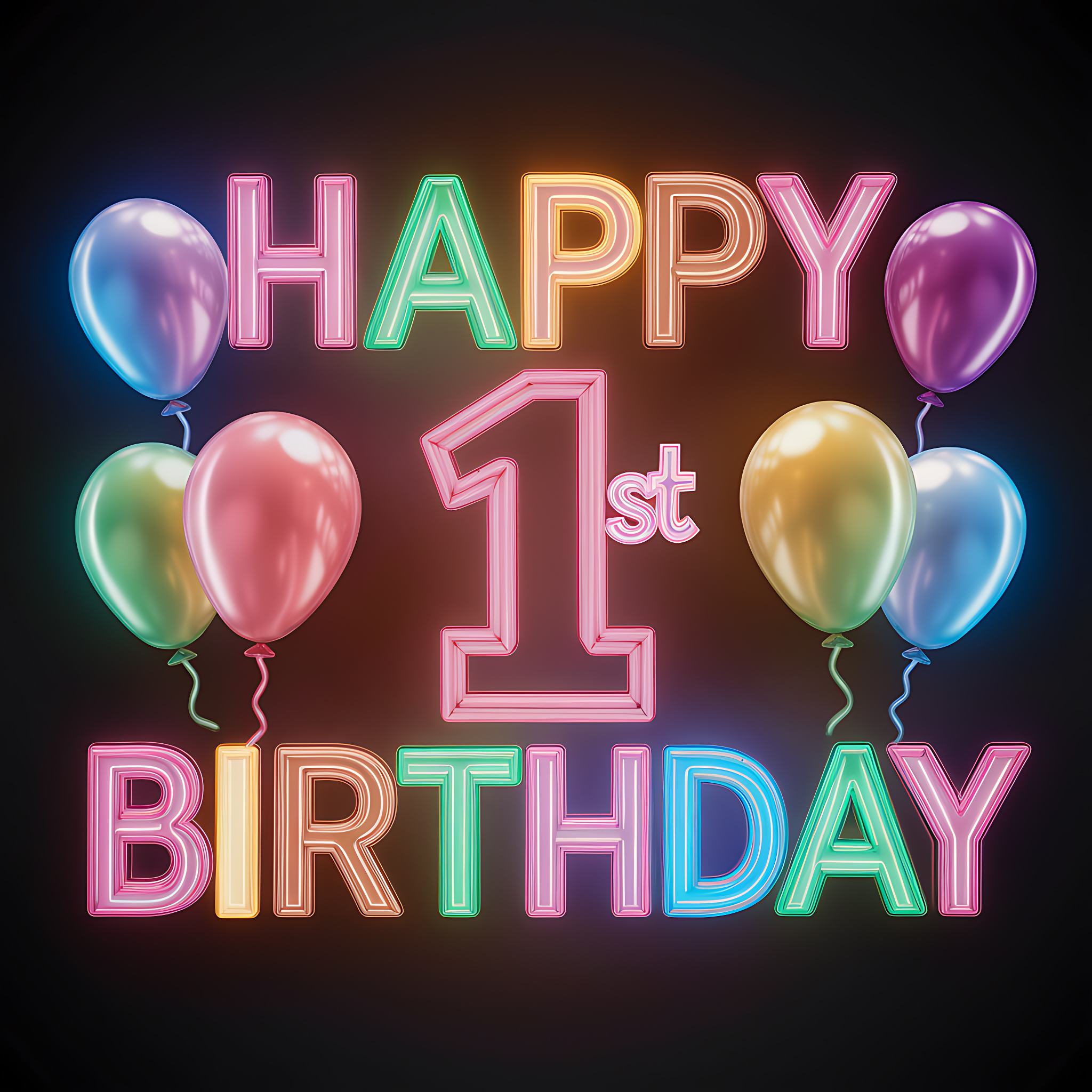 Celebrate With Cuteness: 20 Free “happy First Birthday” Printable ...