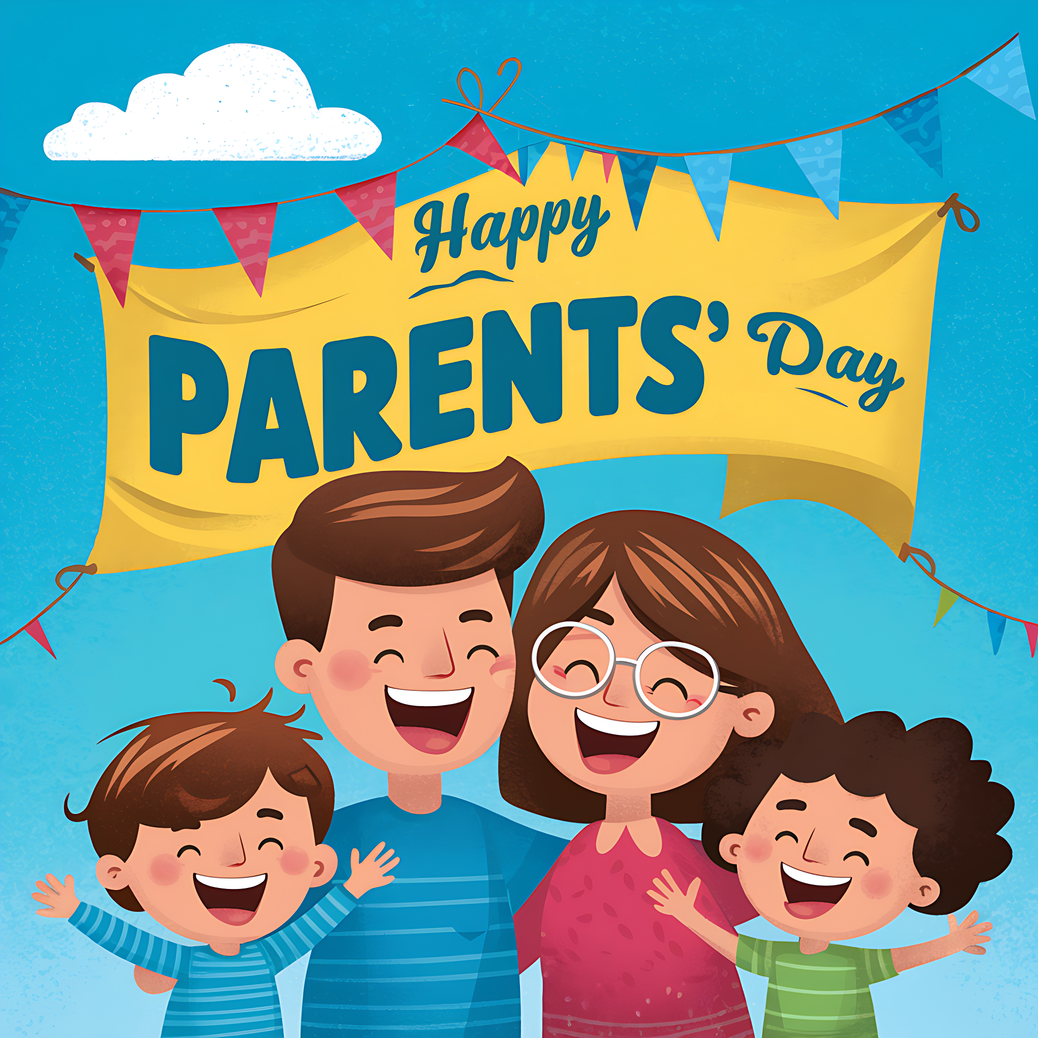 Free Happy Parents Day Banner Design