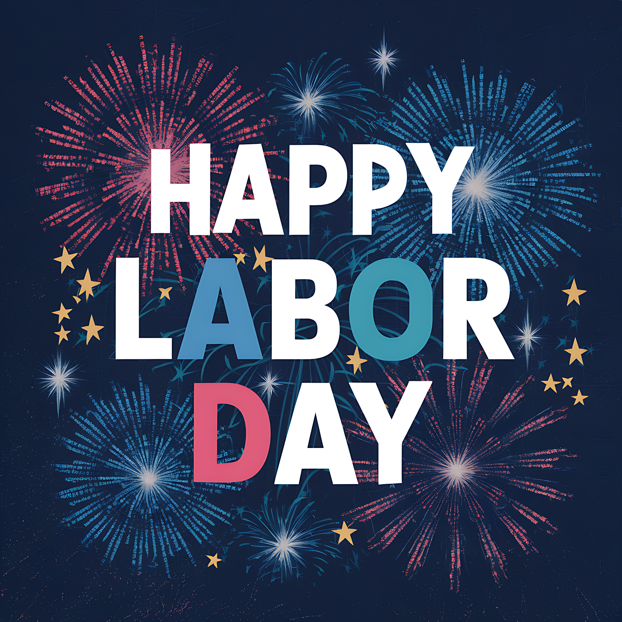 Free Festive Happy Labor Day Card