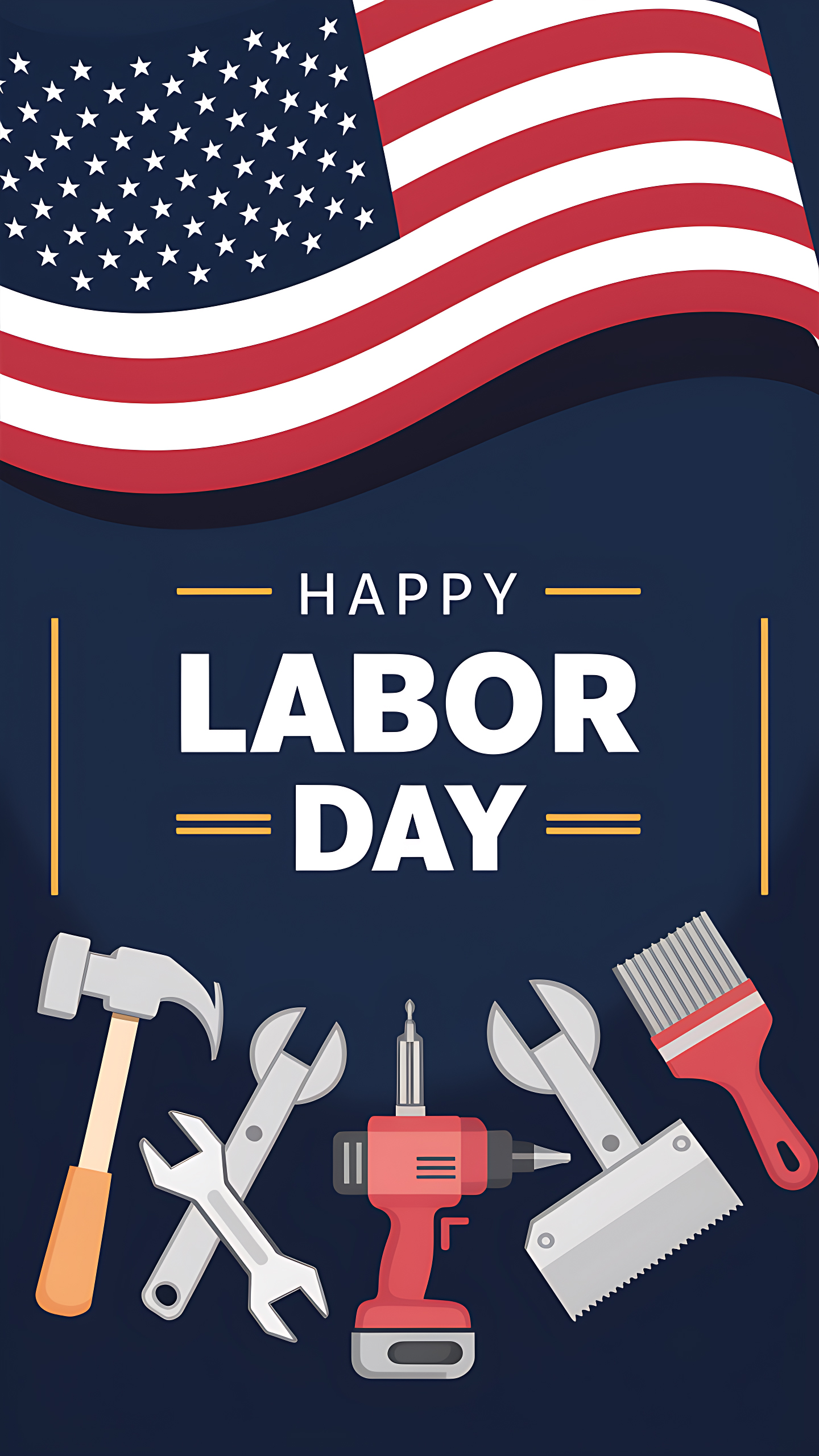 40 Free Happy Labor Day Designs: Cards, Banners & Backgrounds