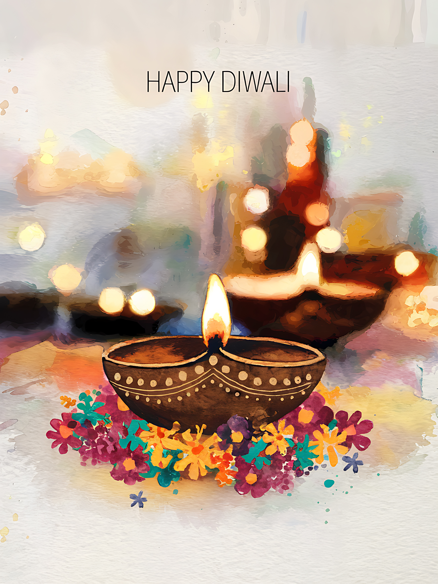 Happy Diwali Painting