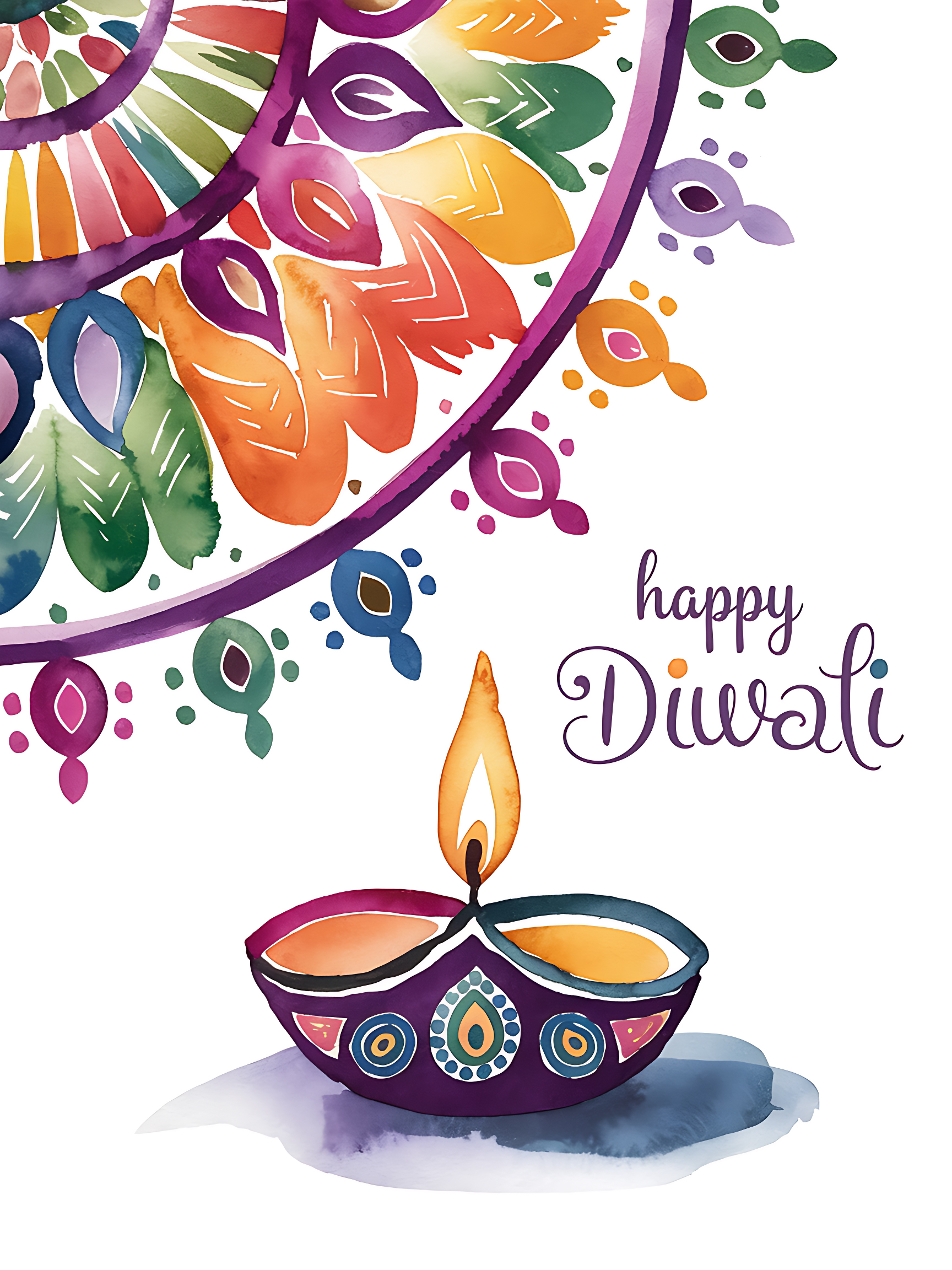 20 Beautiful Diwali Designs: Festive Diyas, Watercolor Cards, and ...