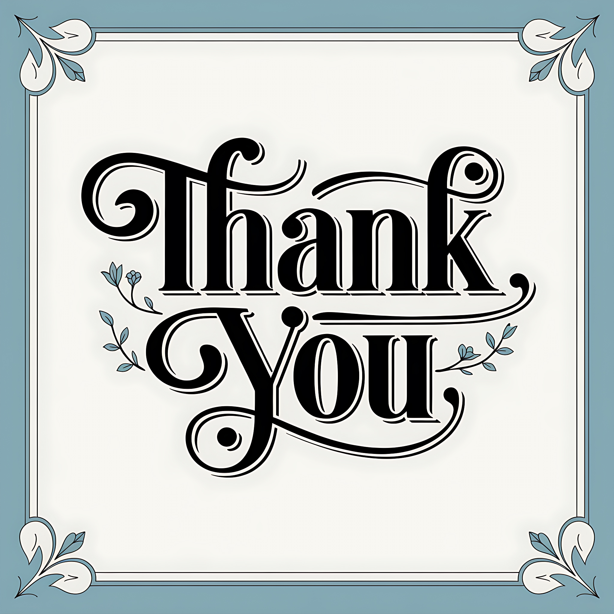 Free Download Thank You Vintage Floral