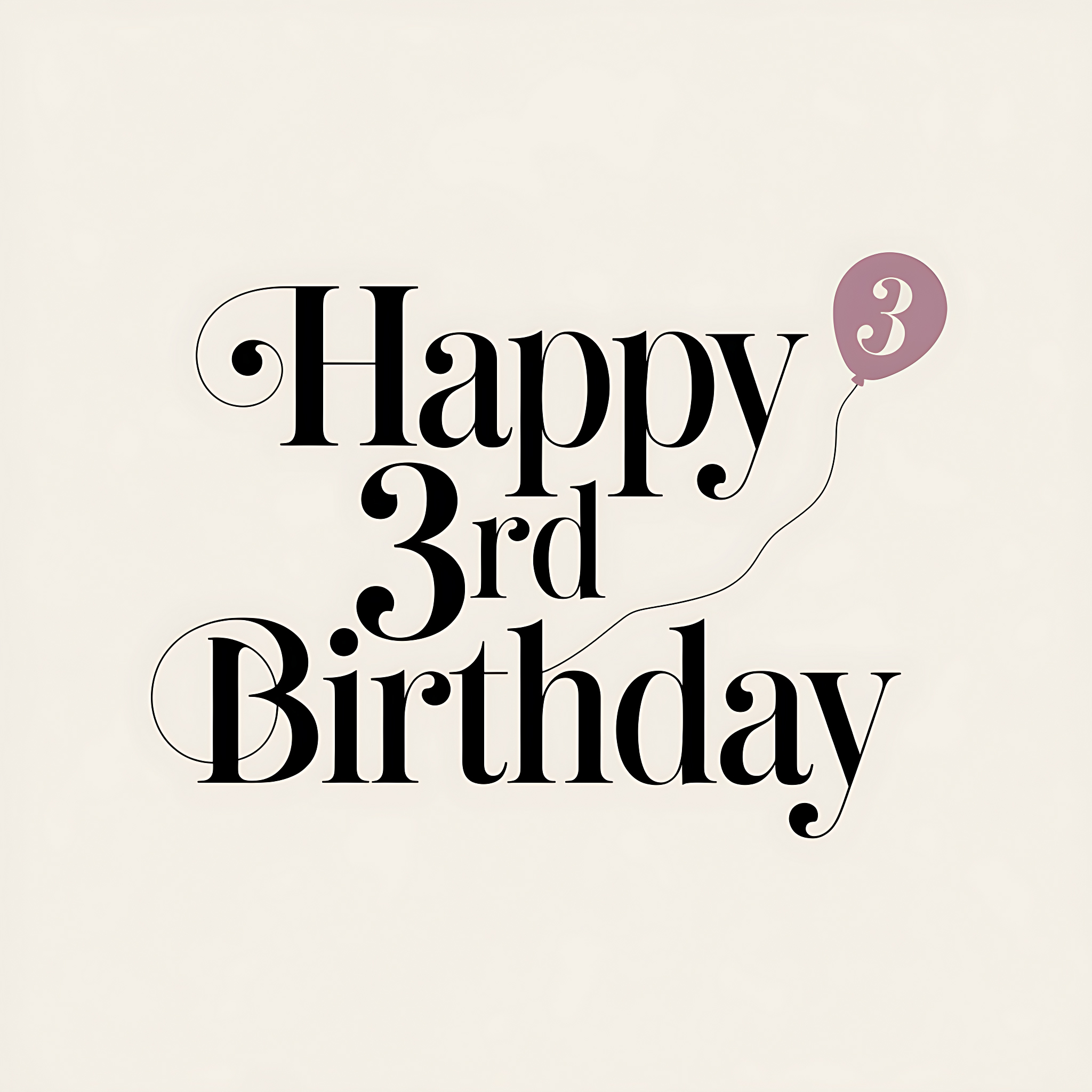 Free Download Happy 3rd Birthday