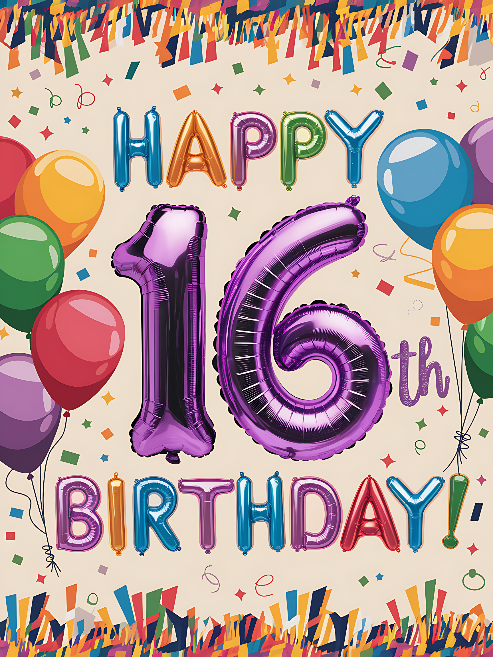 Free Download Happy 16th Birthday