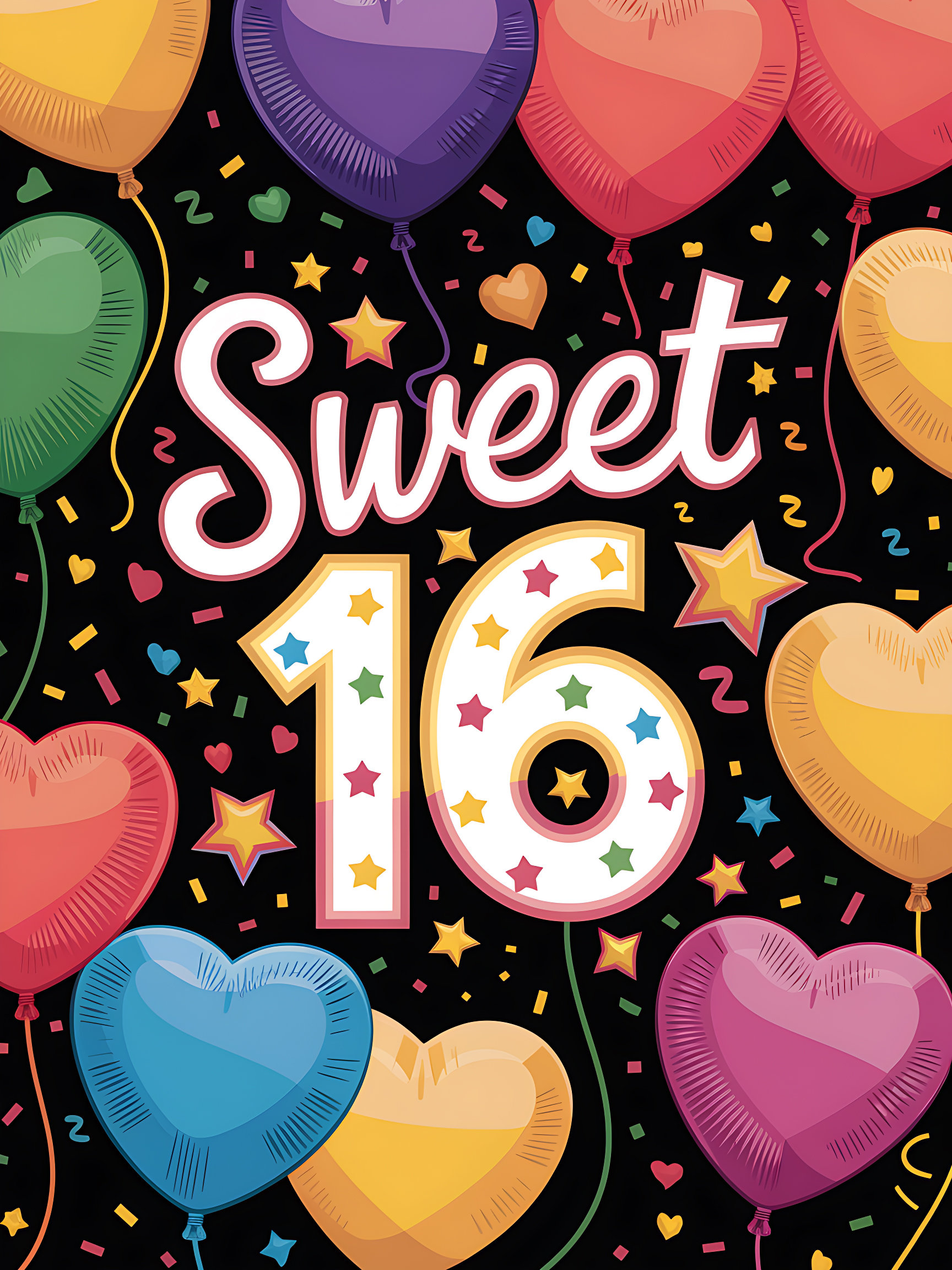 Free Download Sweet 16 Floral Card Free Download Sweet 16 Floral Card