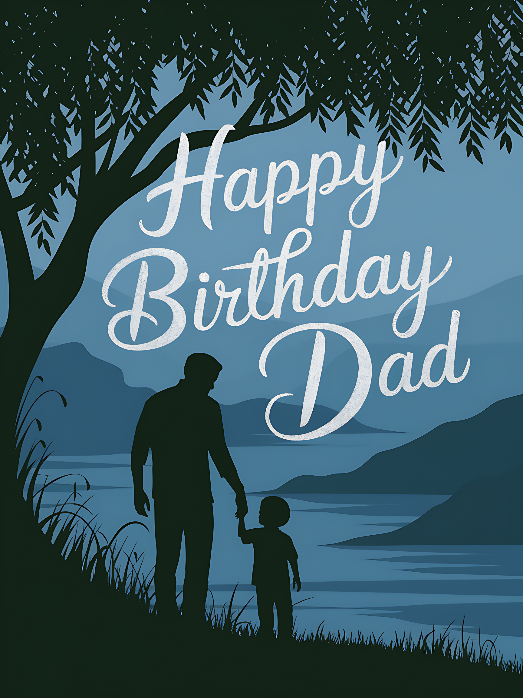 Free Download Happy Birthday Dad Floral