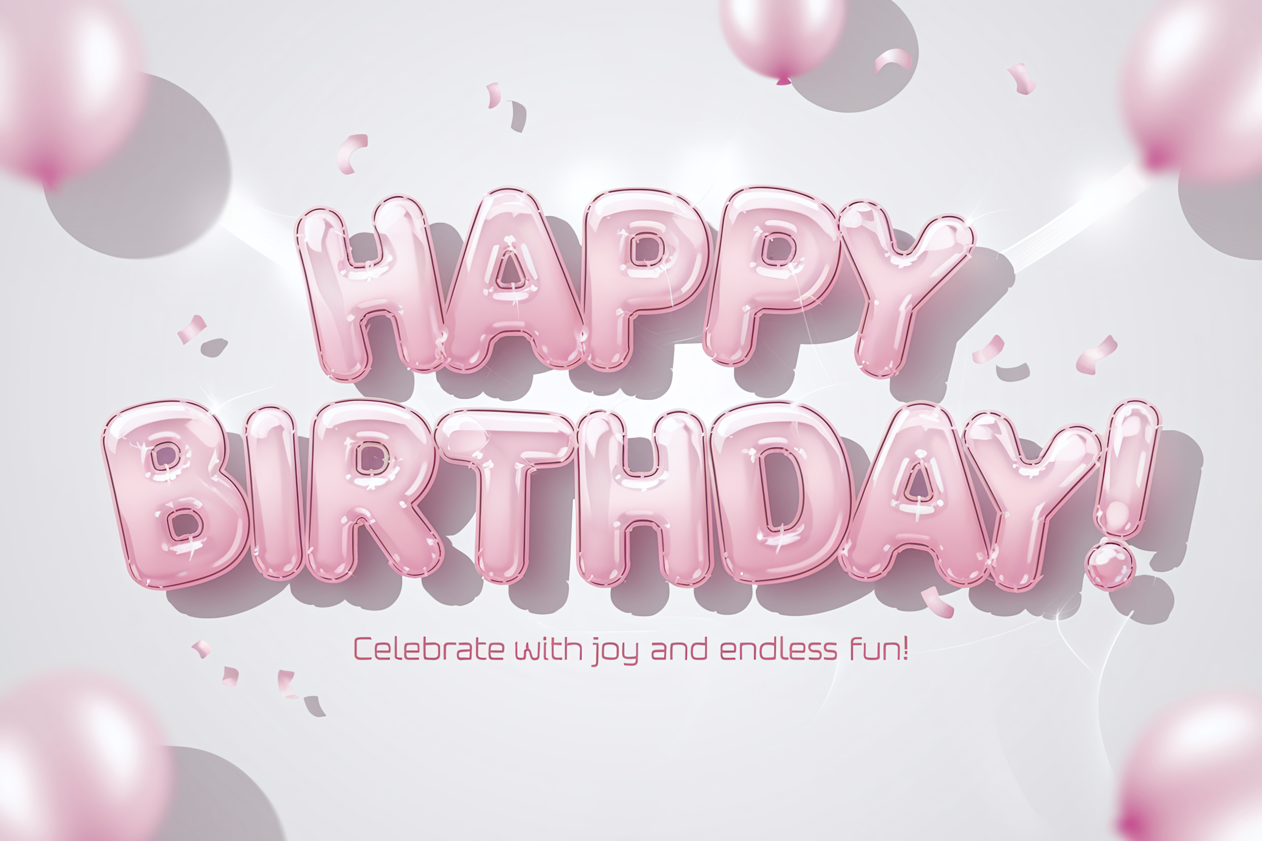 Free Download Chalkboard Happy Birthday Card With Balloons