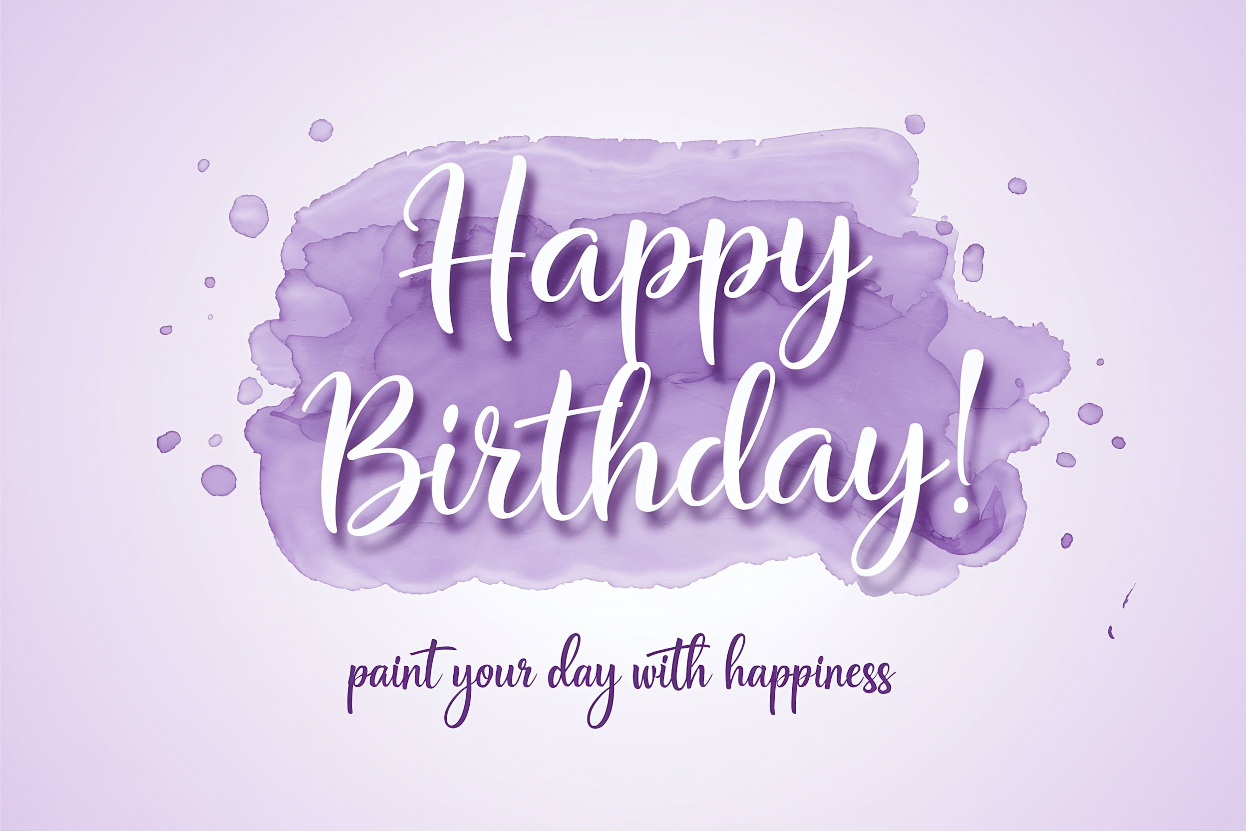 Free Download Teal Watercolor Happy Birthday Card