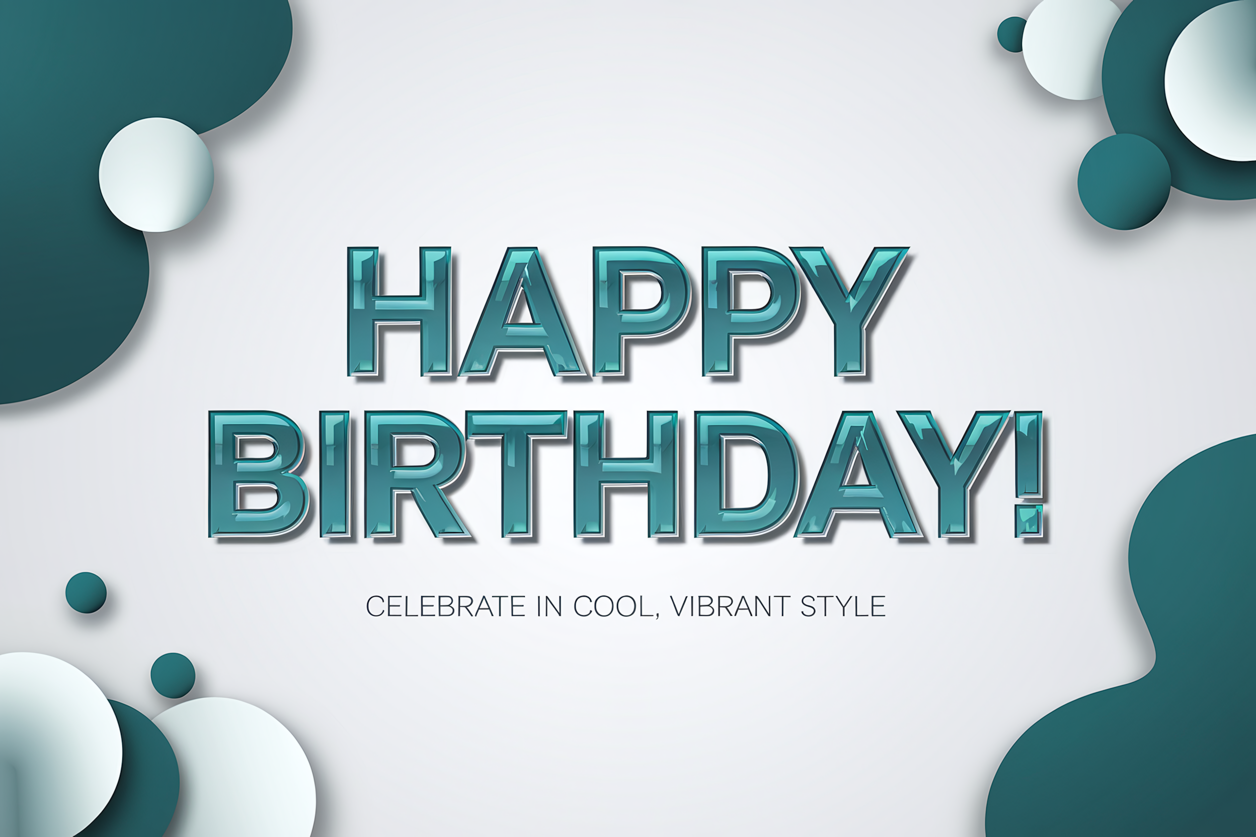 Free Download Minimalist Happy Birthday Design