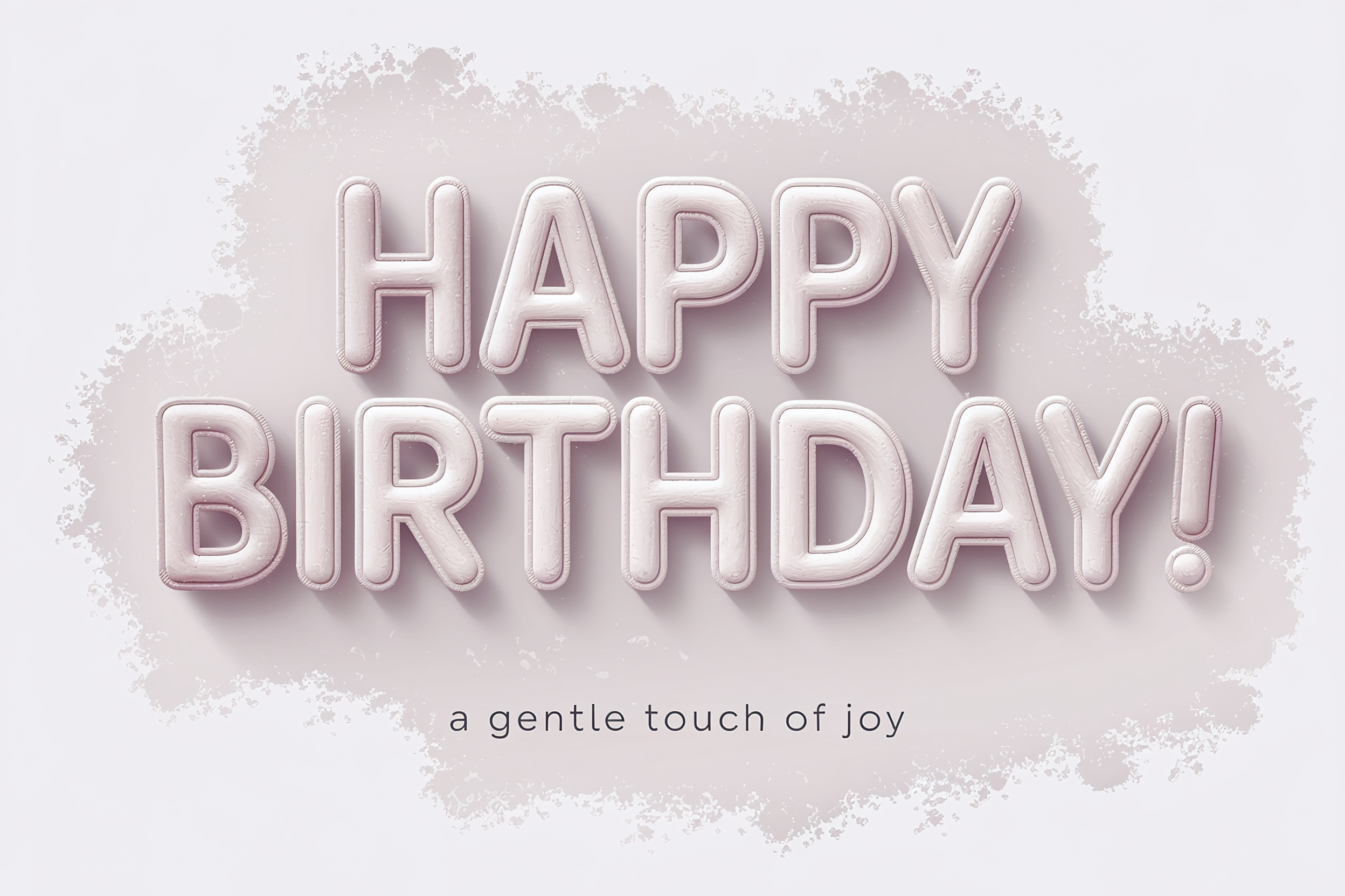 Free Download Happy Birthday 3D Render Pastel Colors