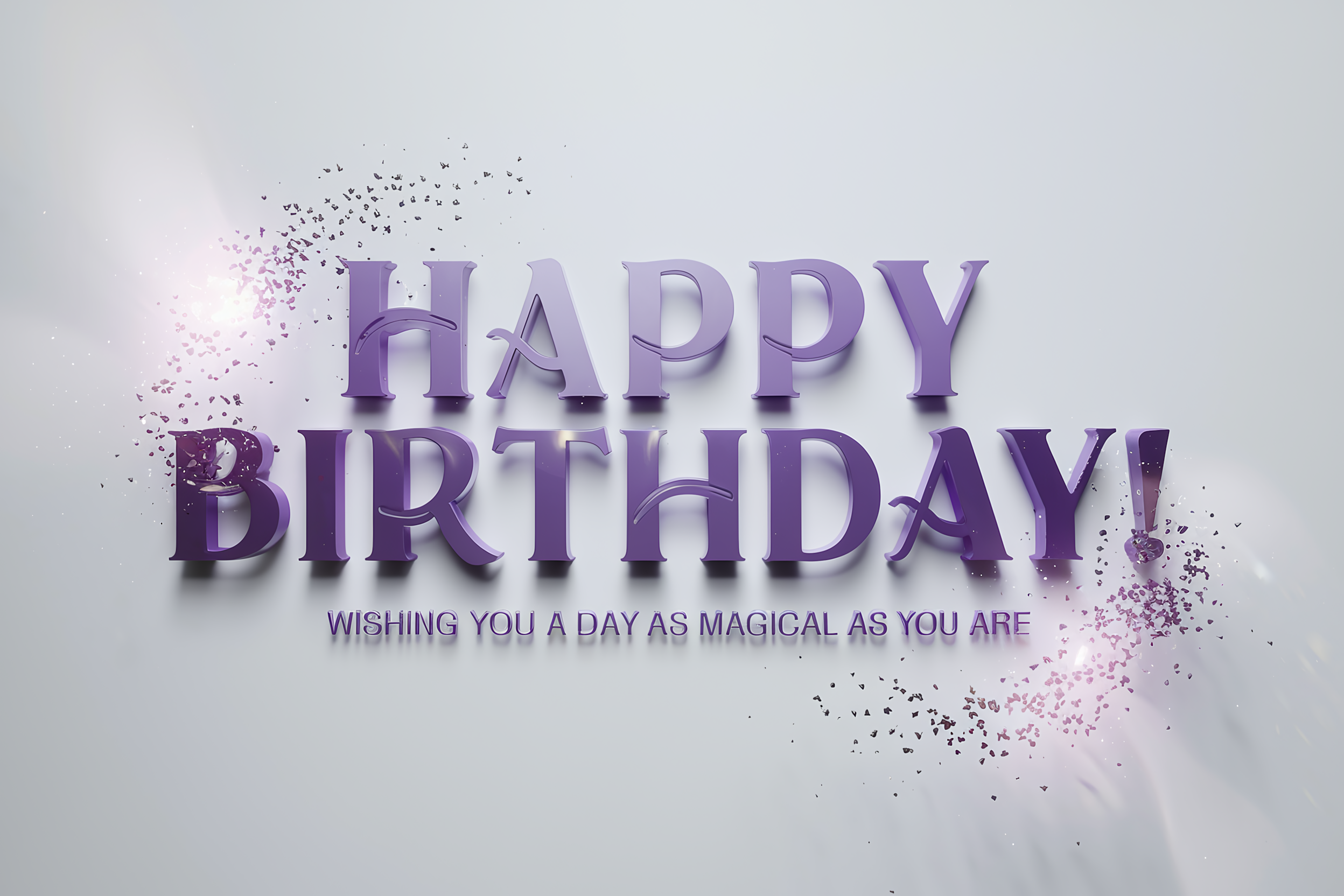 Free Download Happy Birthday Floral Greeting Card