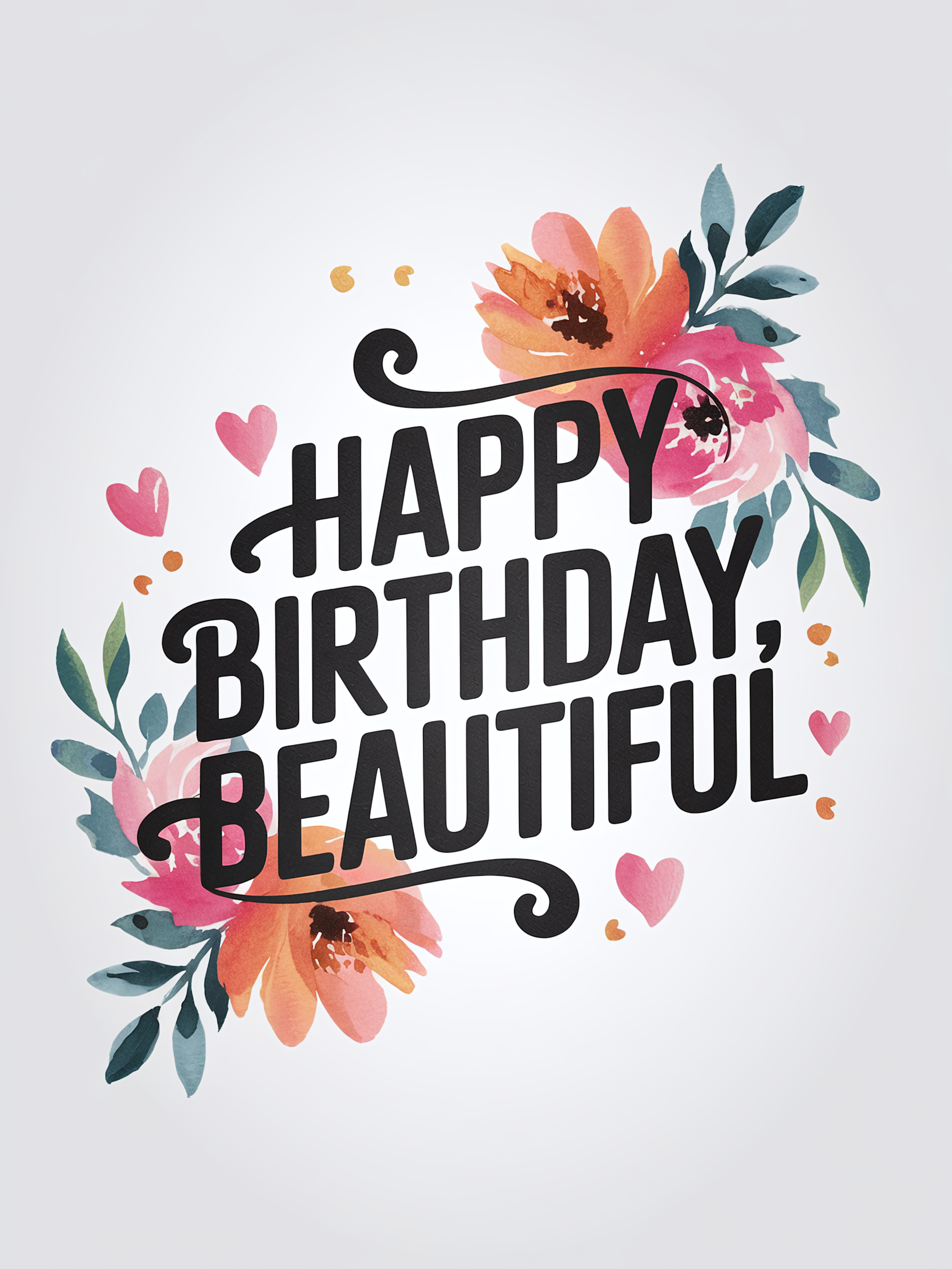 Celebrate With Beauty: 19 Free “happy Birthday Beautiful” Designs ...