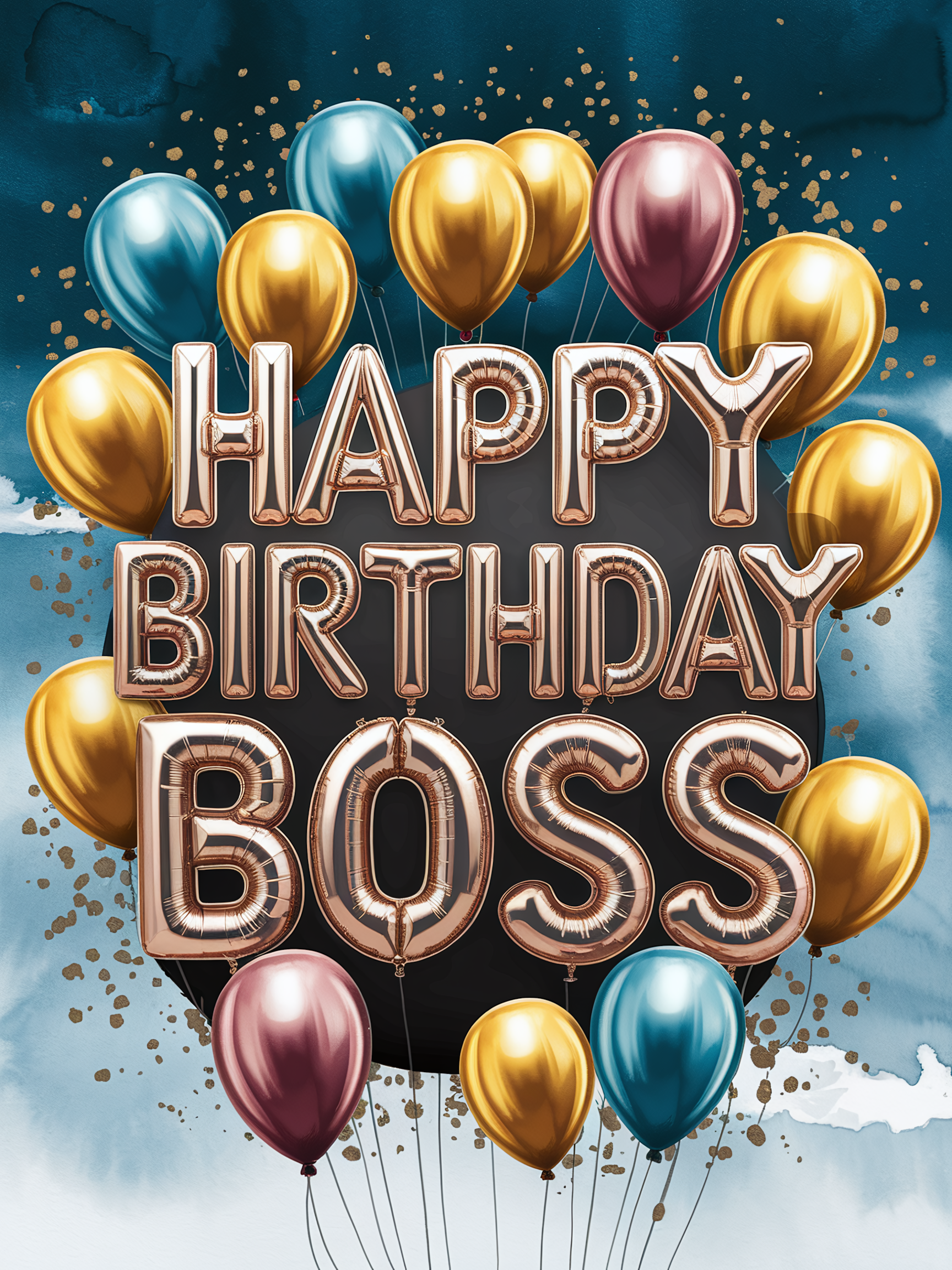 Free Happy Birthday Boss Balloons