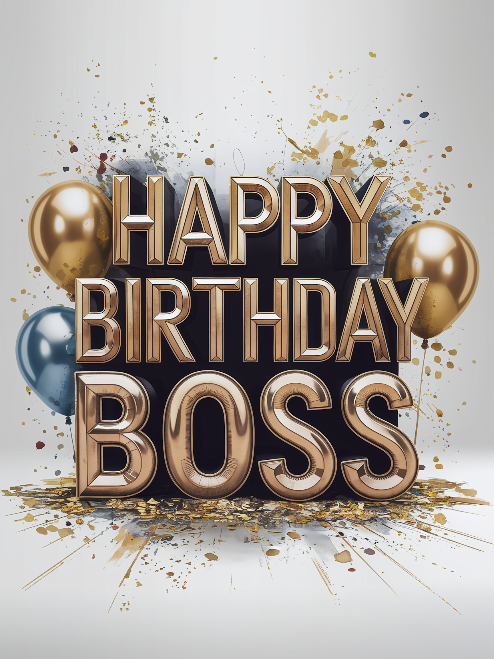 Free Download Happy Birthday Boss Card