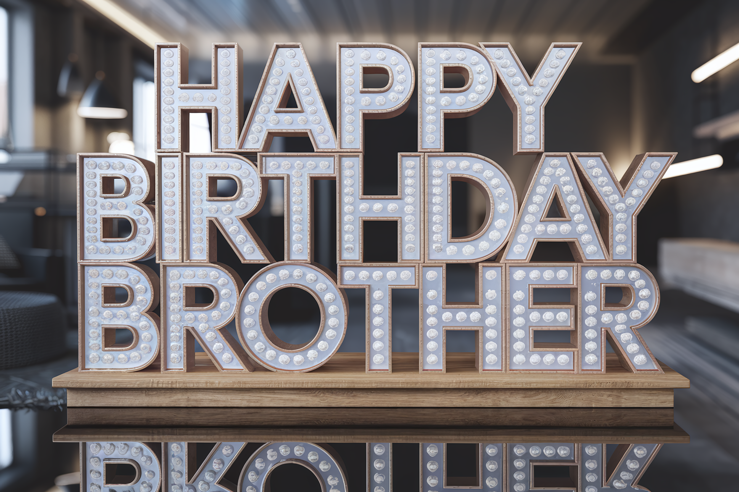 Free Download Happy Birthday Brother Sign