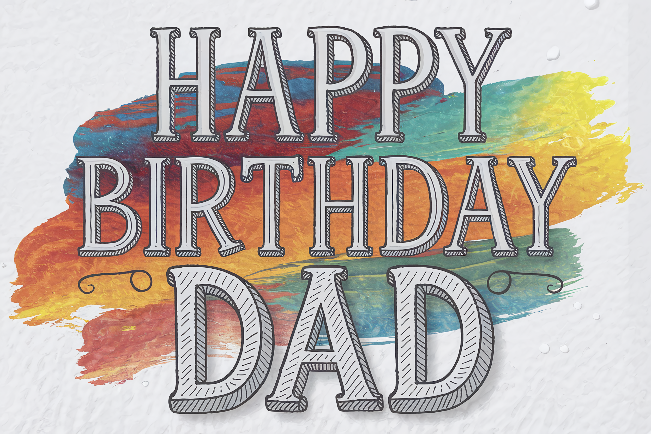 Free Download Happy Birthday Dad Floral