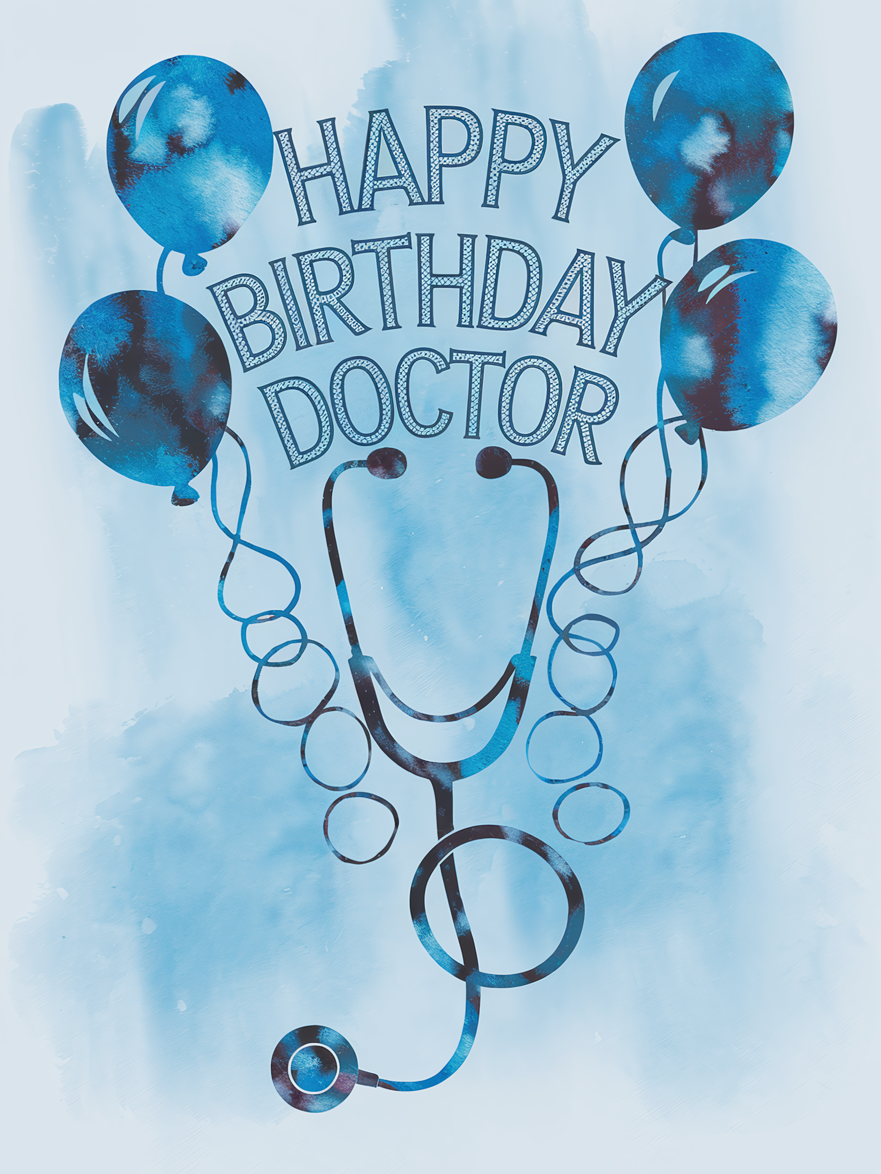 Free Download Doctor Birthday Illustration