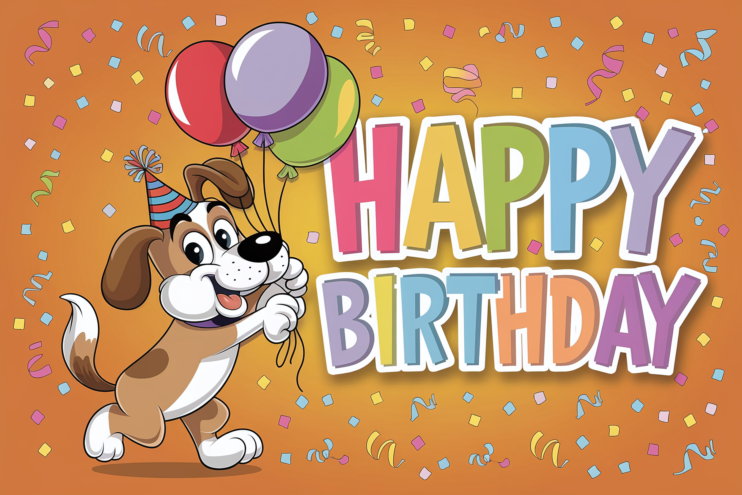 30 Free and Adorable Happy Birthday Dog Designs! | 123freevectors