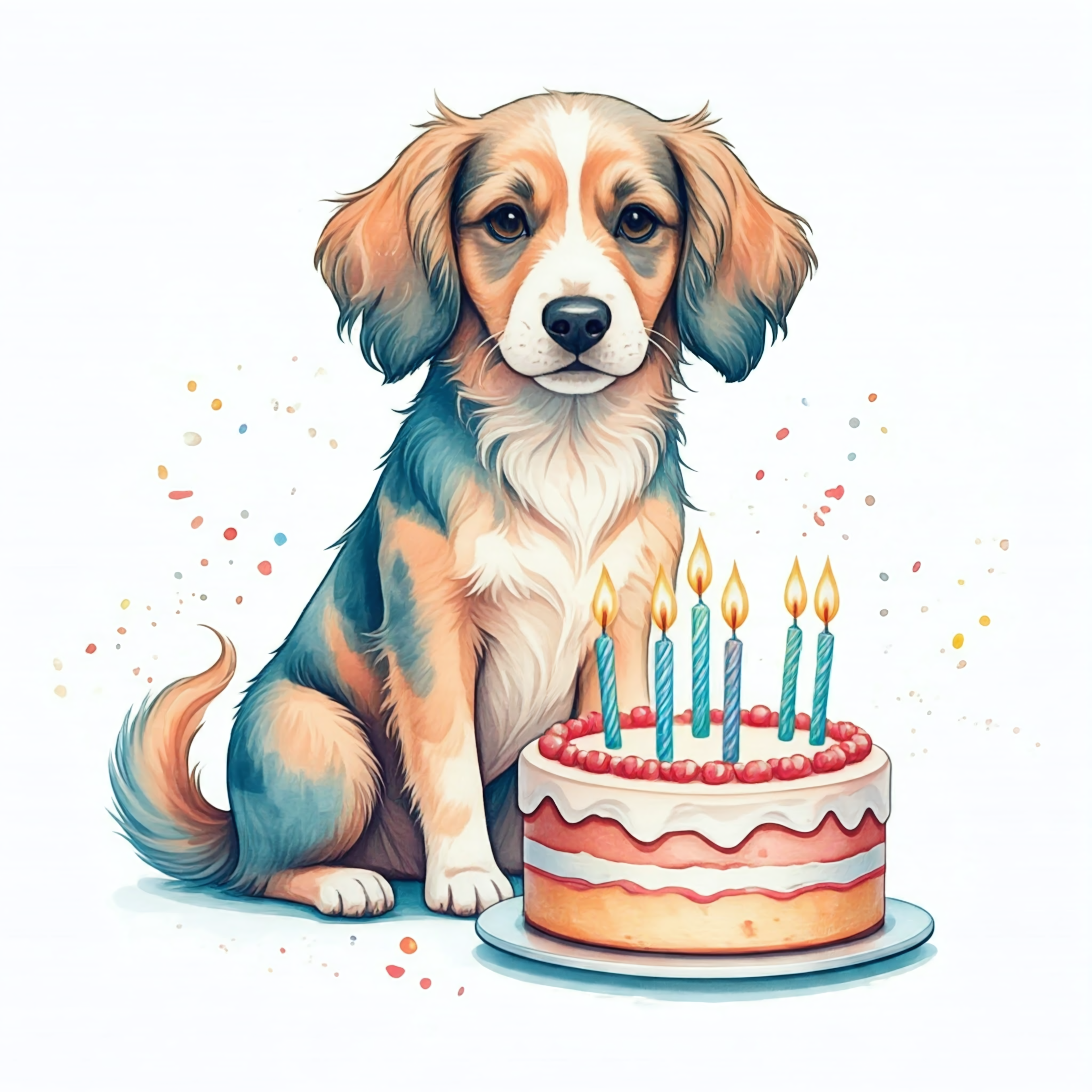 30 Free and Adorable Happy Birthday Dog Designs! | 123freevectors