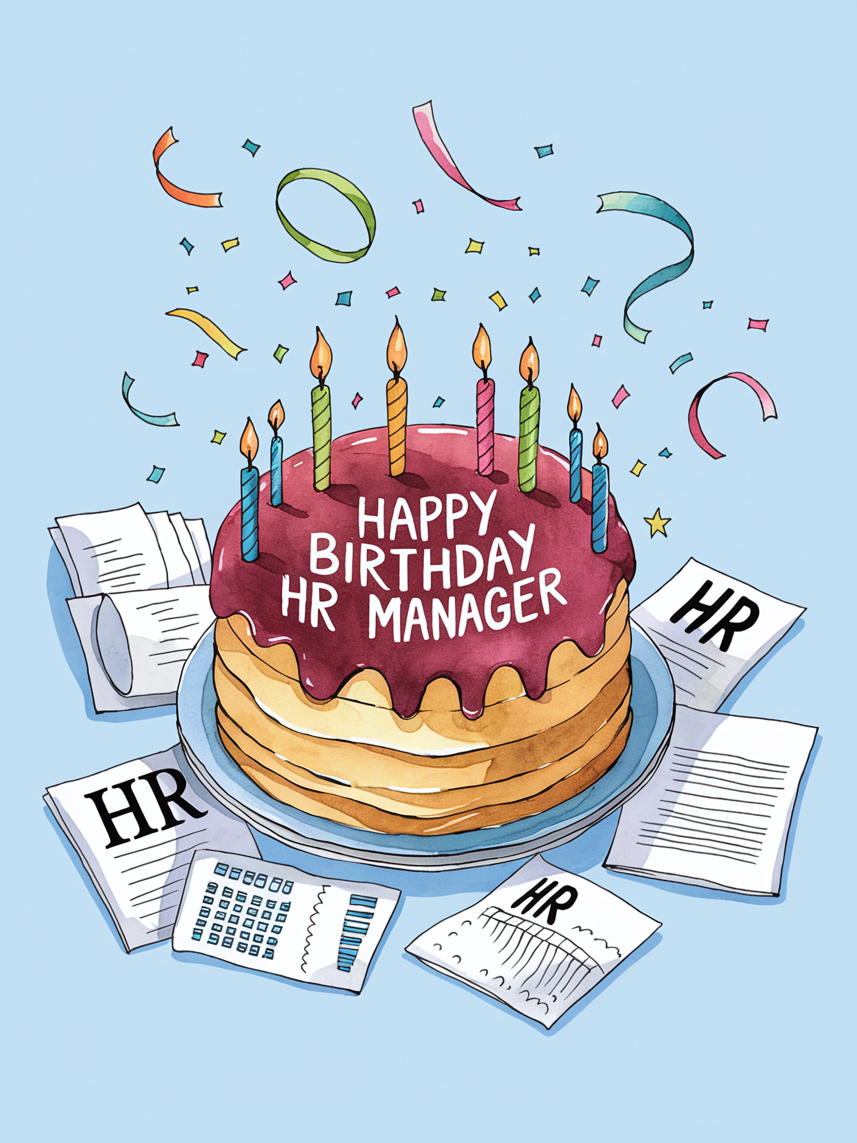 Free Download Happy Birthday HR Manager