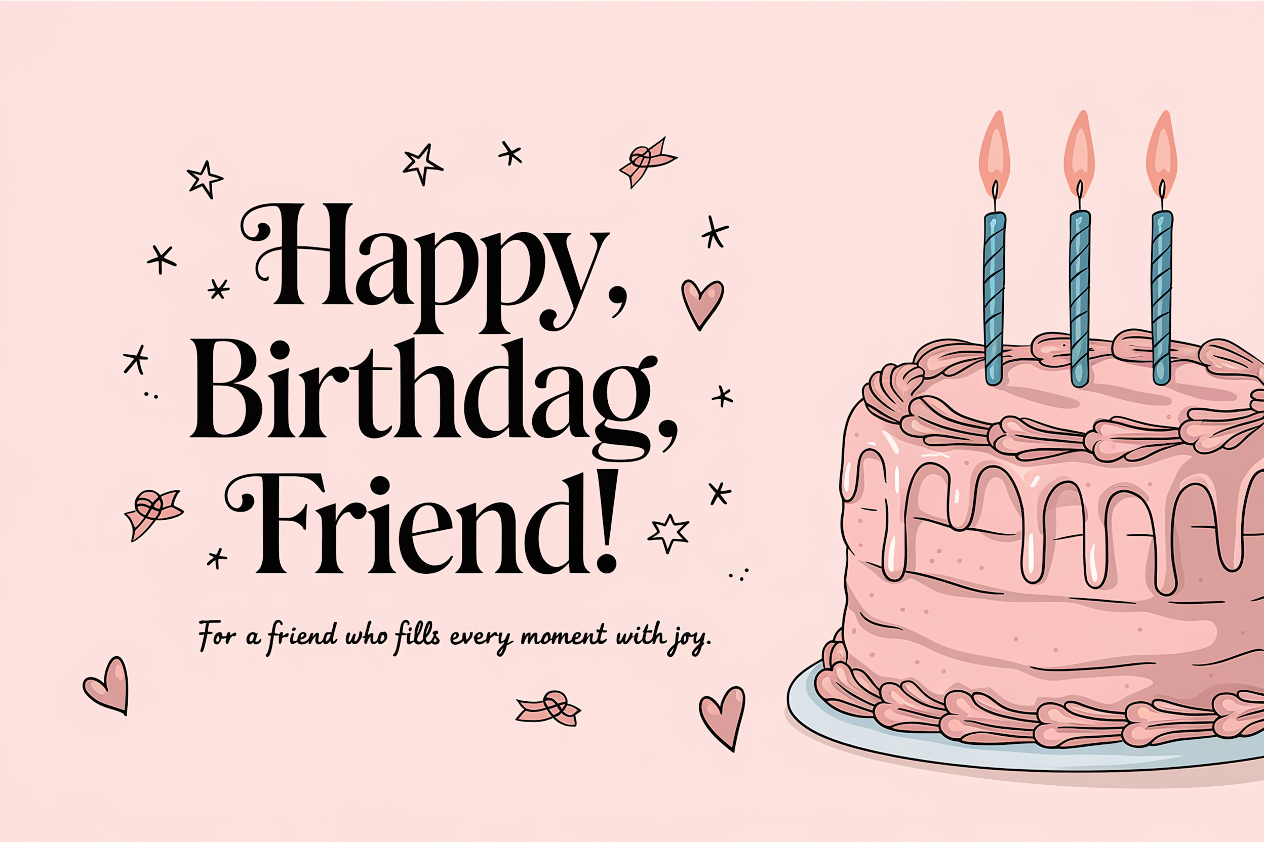 Free Download Happy Birthday Friend Card