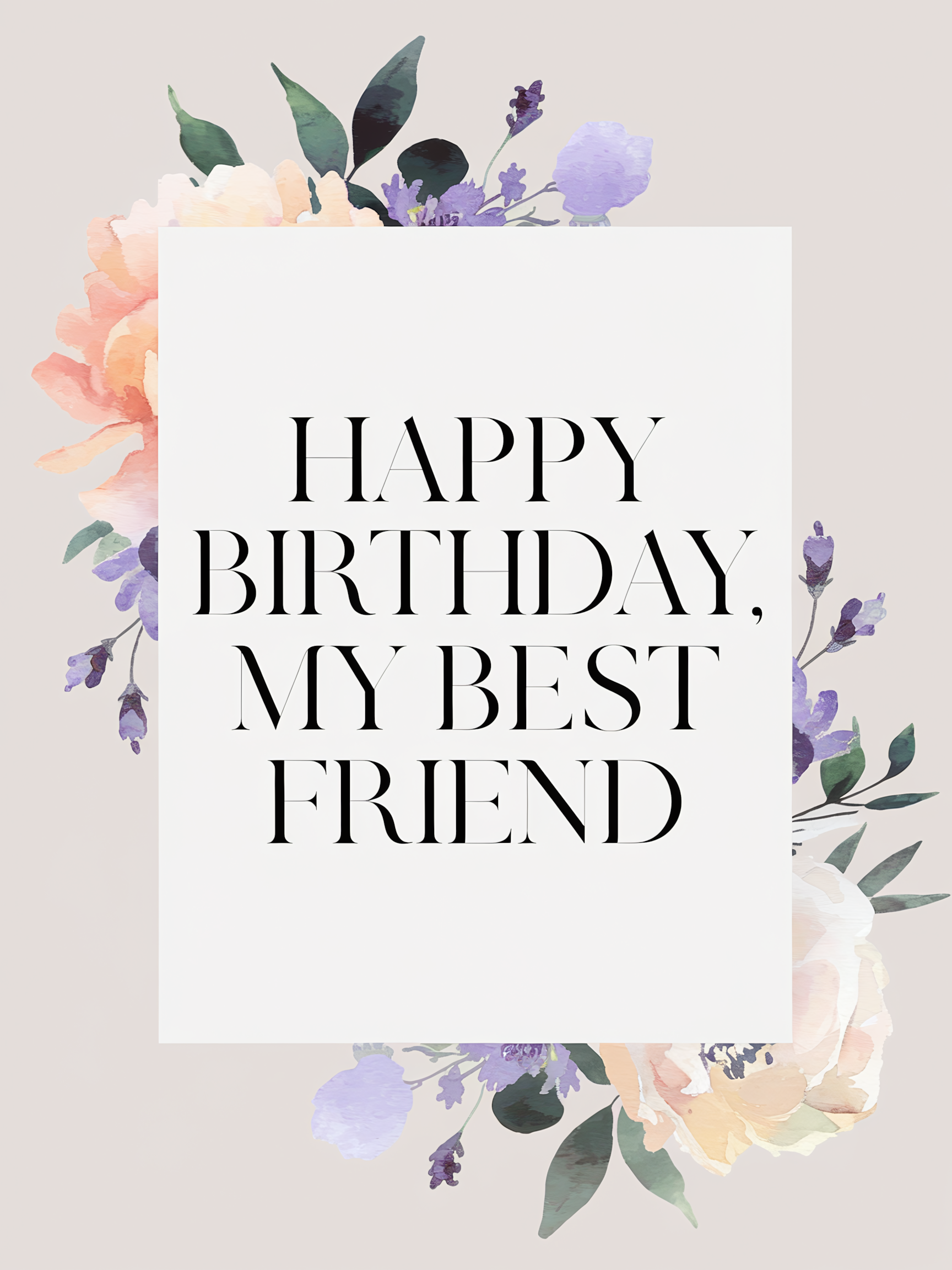 Free Download Happy Birthday Best Friend Card