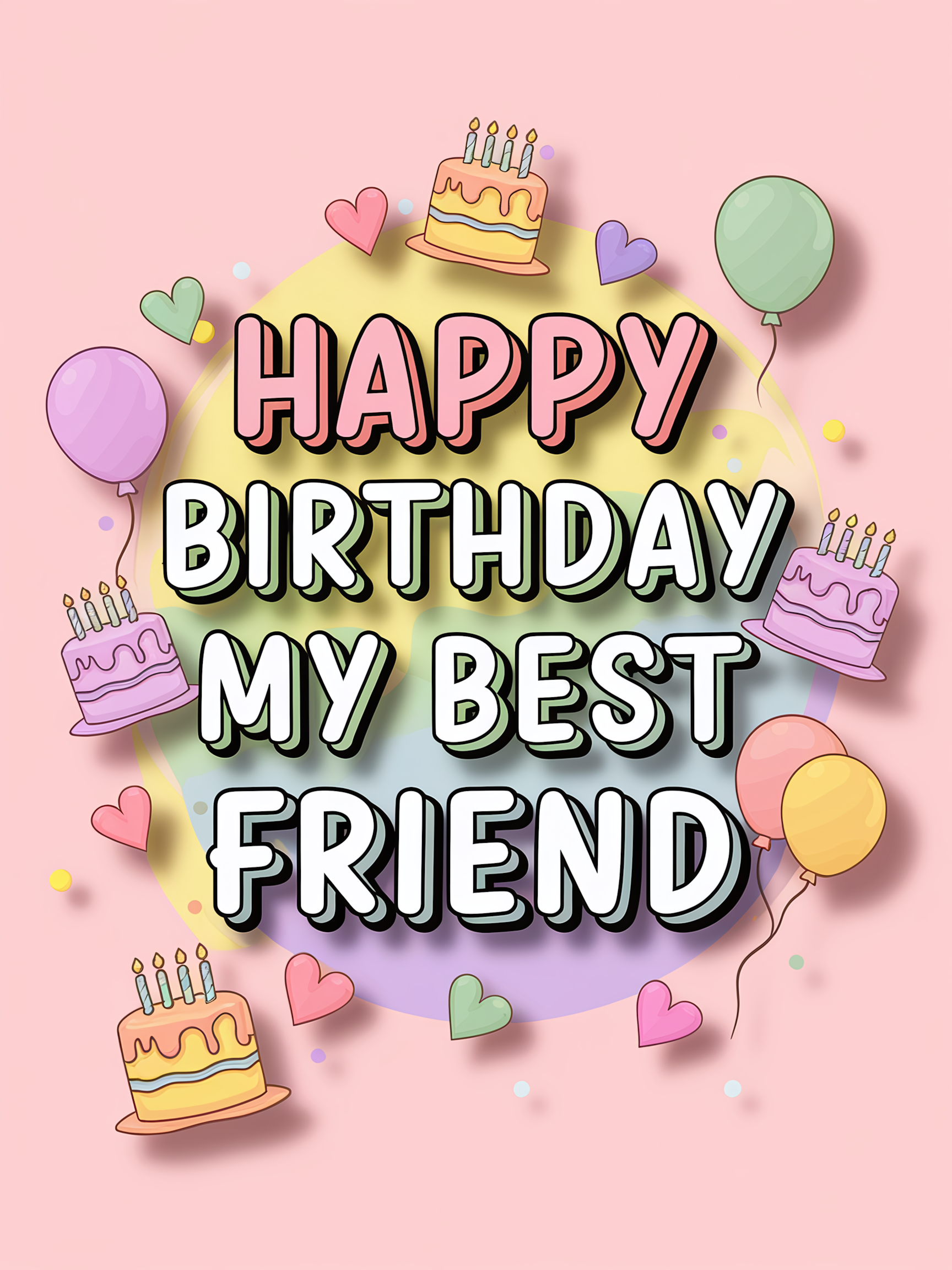 Free Download Happy Birthday Best Friend Card