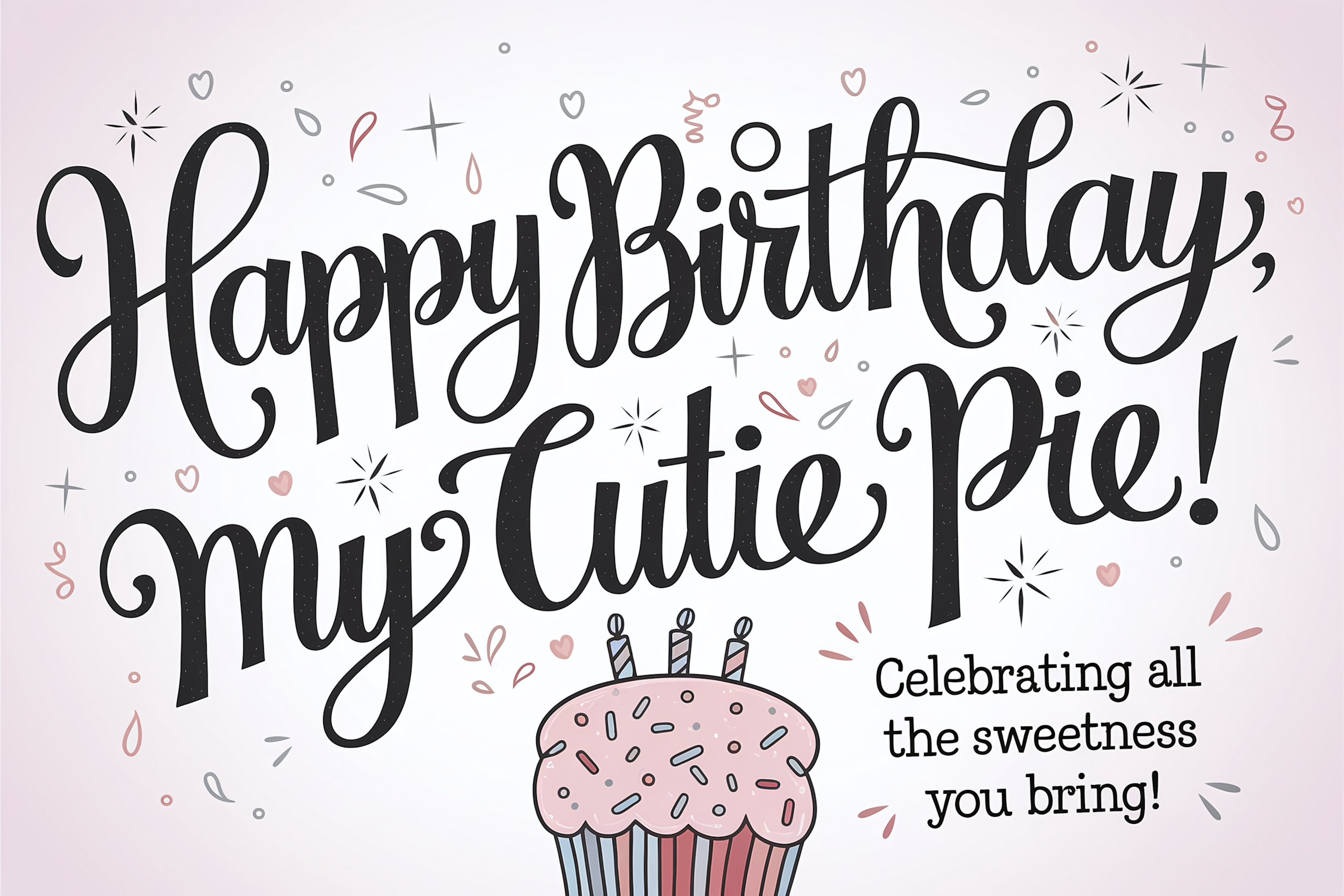 26 Adorable “happy Birthday My Cutie Pie” Designs For Free ...