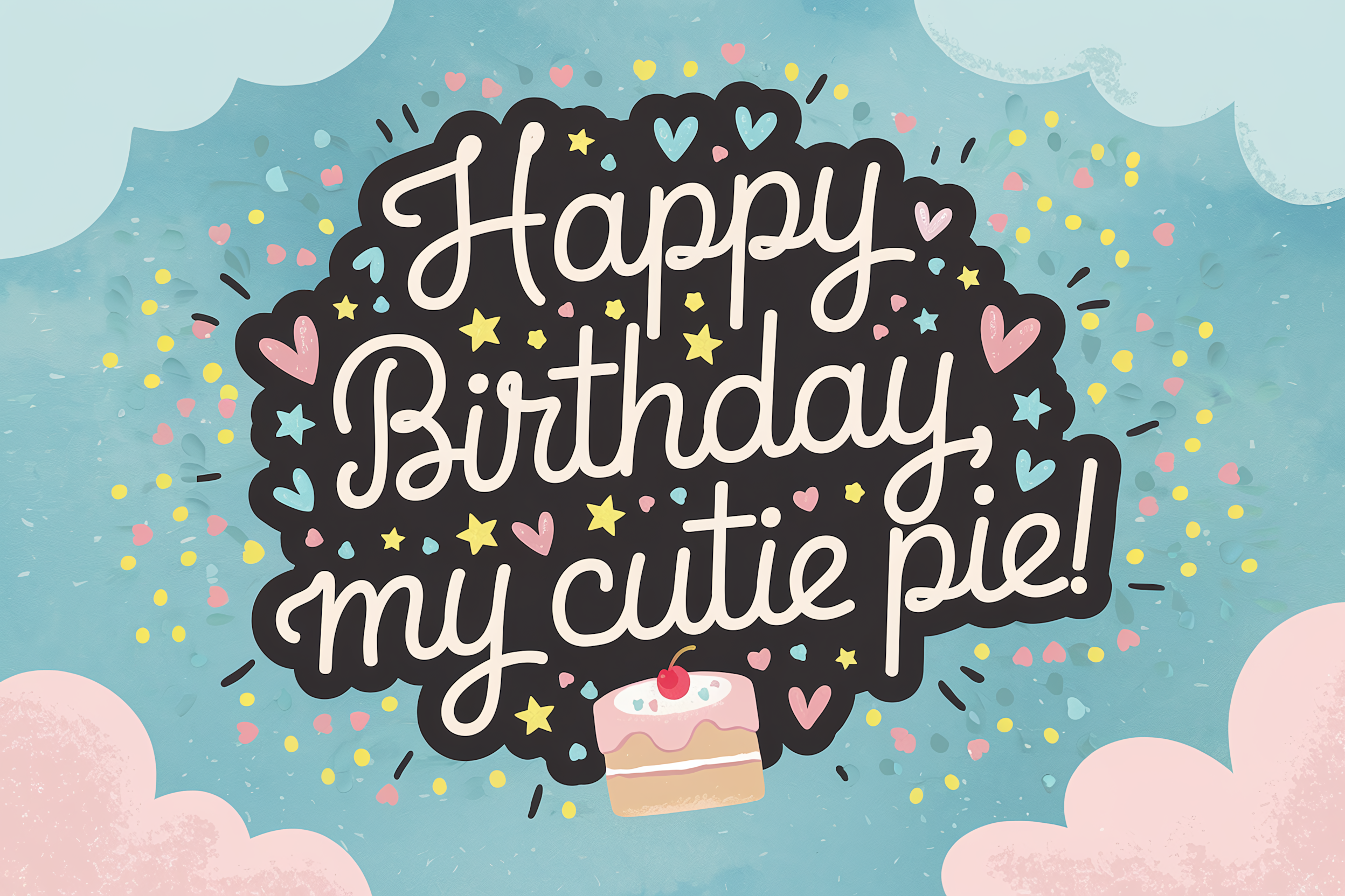 Free Download Happy Birthday Cutie Pie Card