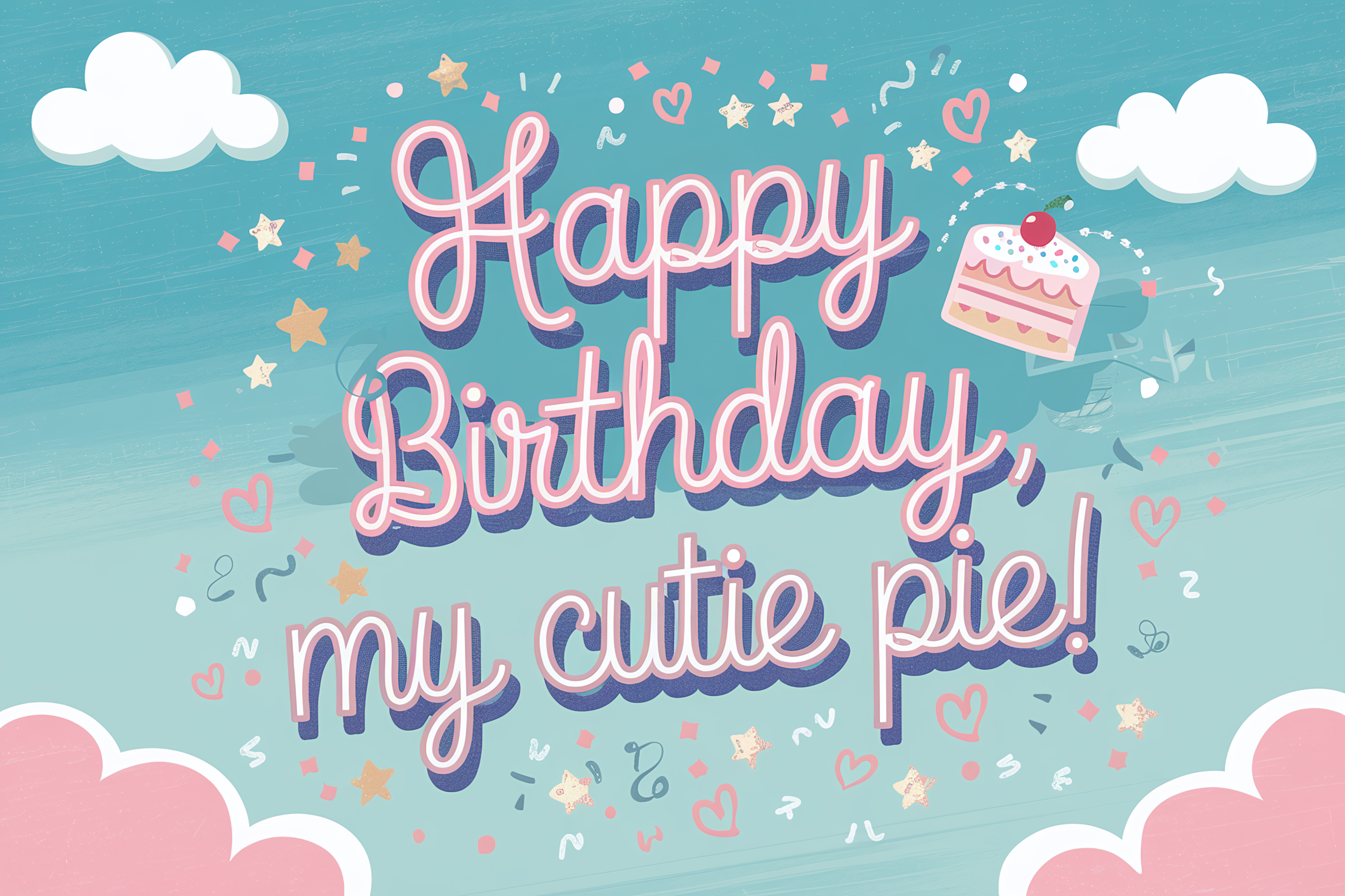 Free Download Happy Birthday Cutie Pie Card
