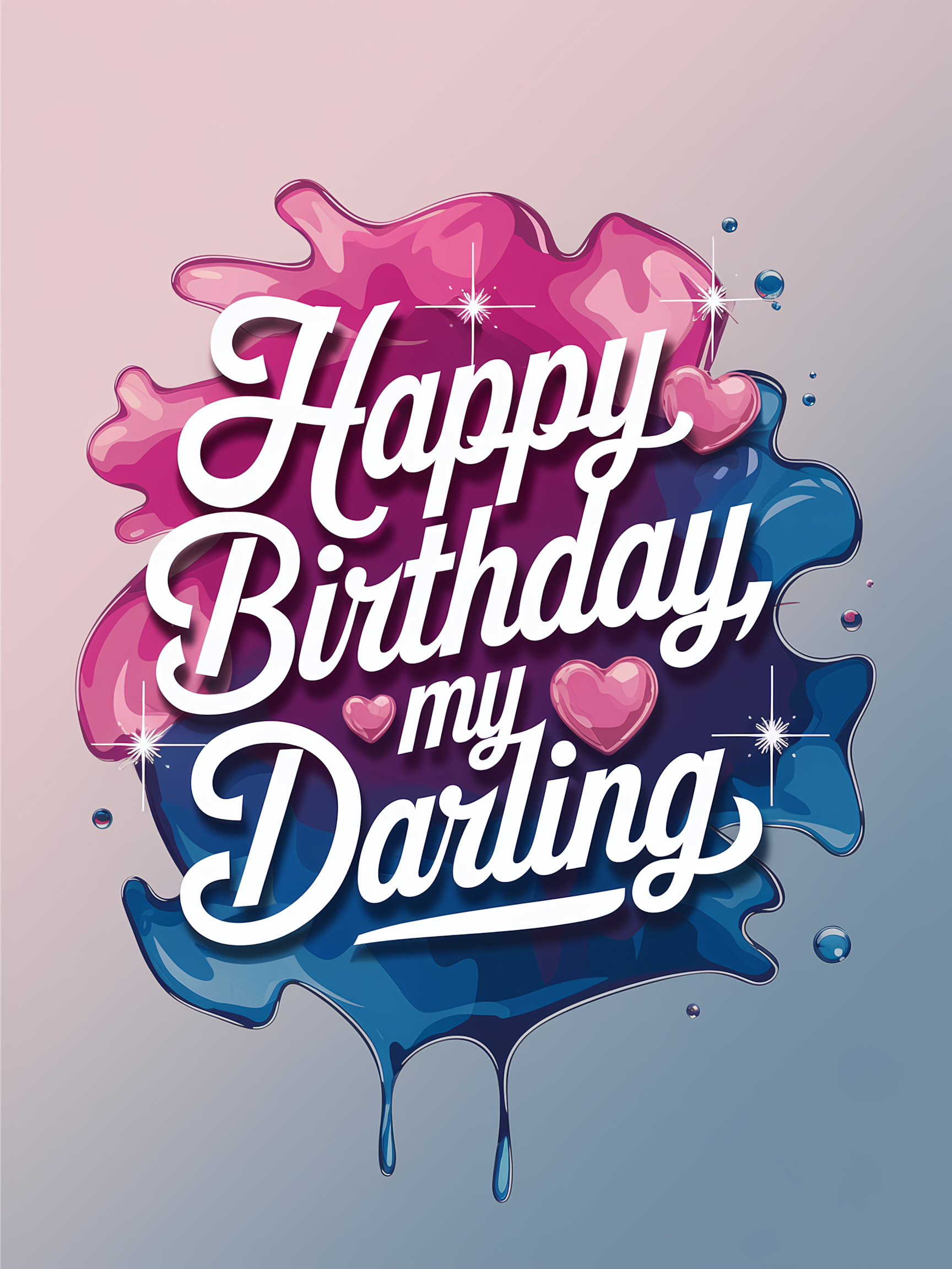 Free Download Happy Birthday Darling Card