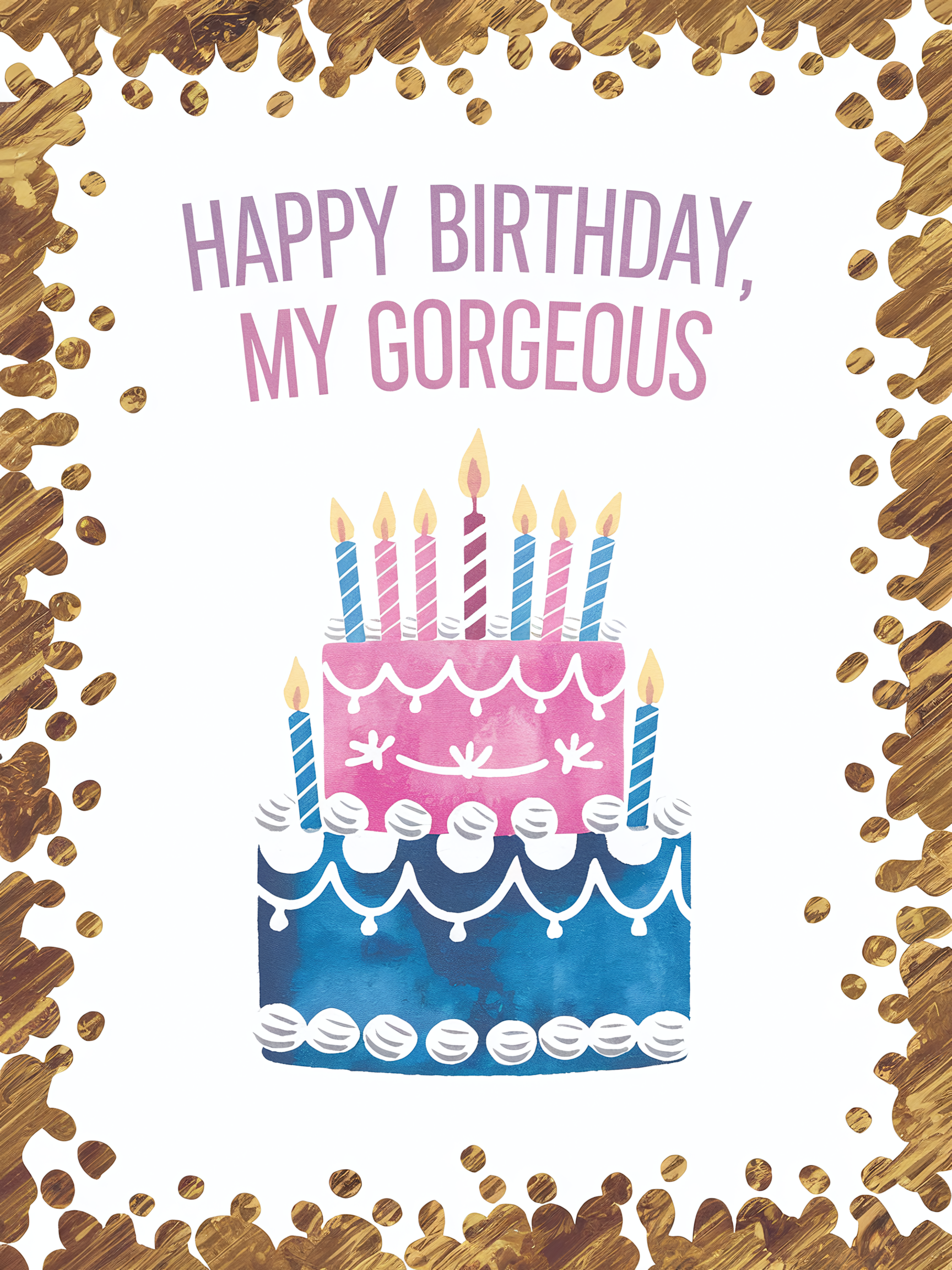 Free Download Happy Birthday Watercolor Illustration