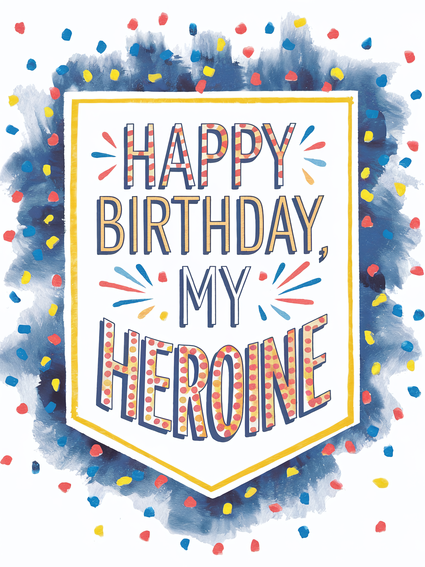 Free Download Happy Birthday Heroine Card
