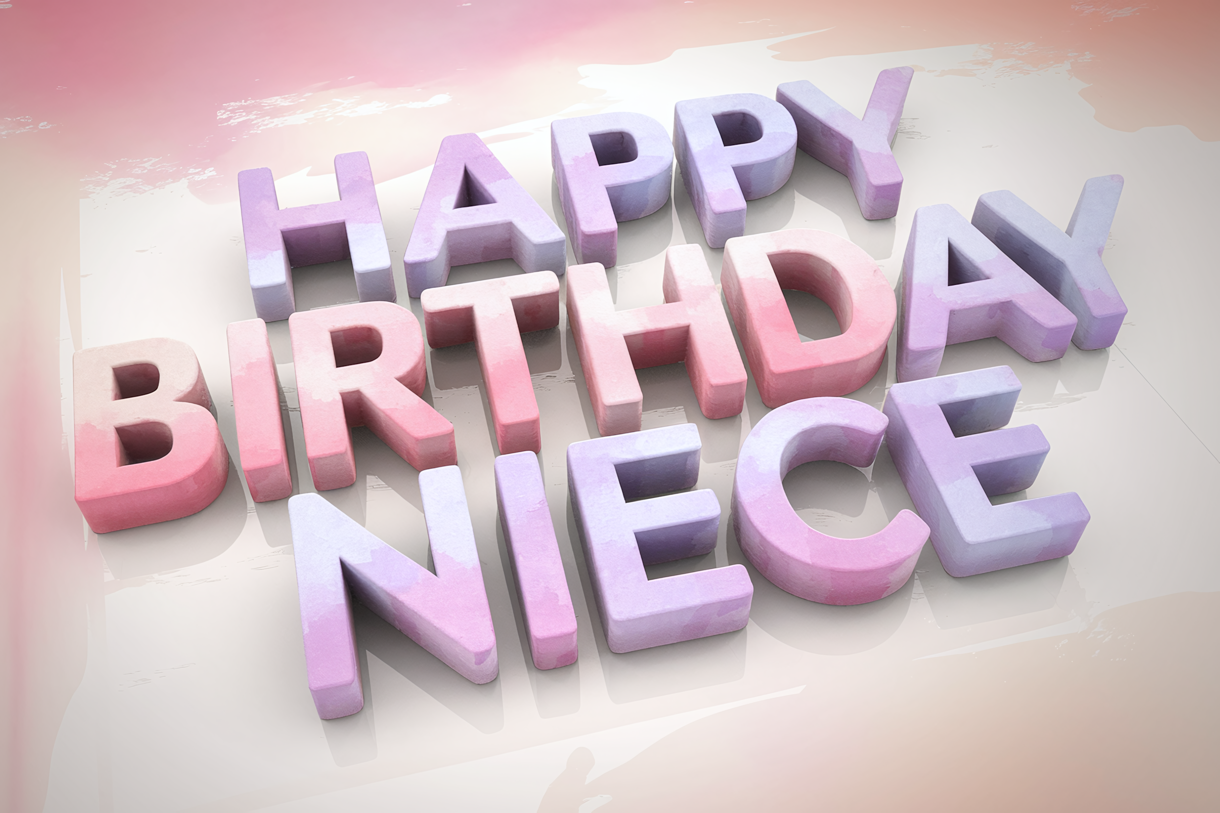 Free Download Happy Birthday Niece 3D Render