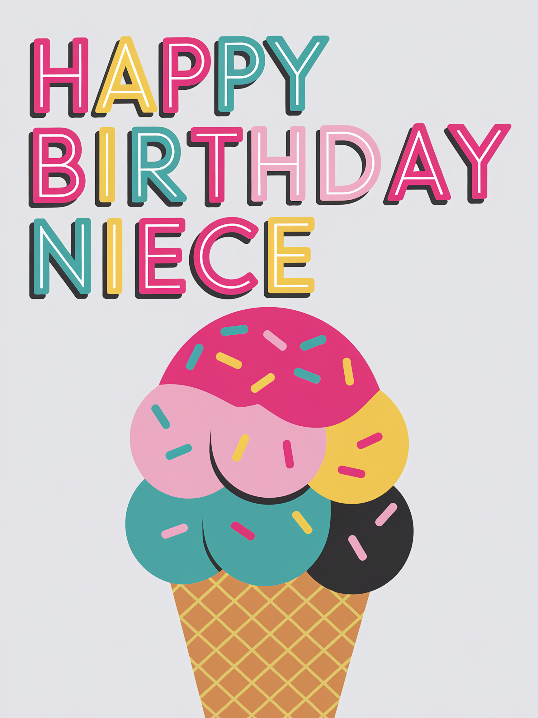 Free Download Happy Birthday Niece Card with Butterflies