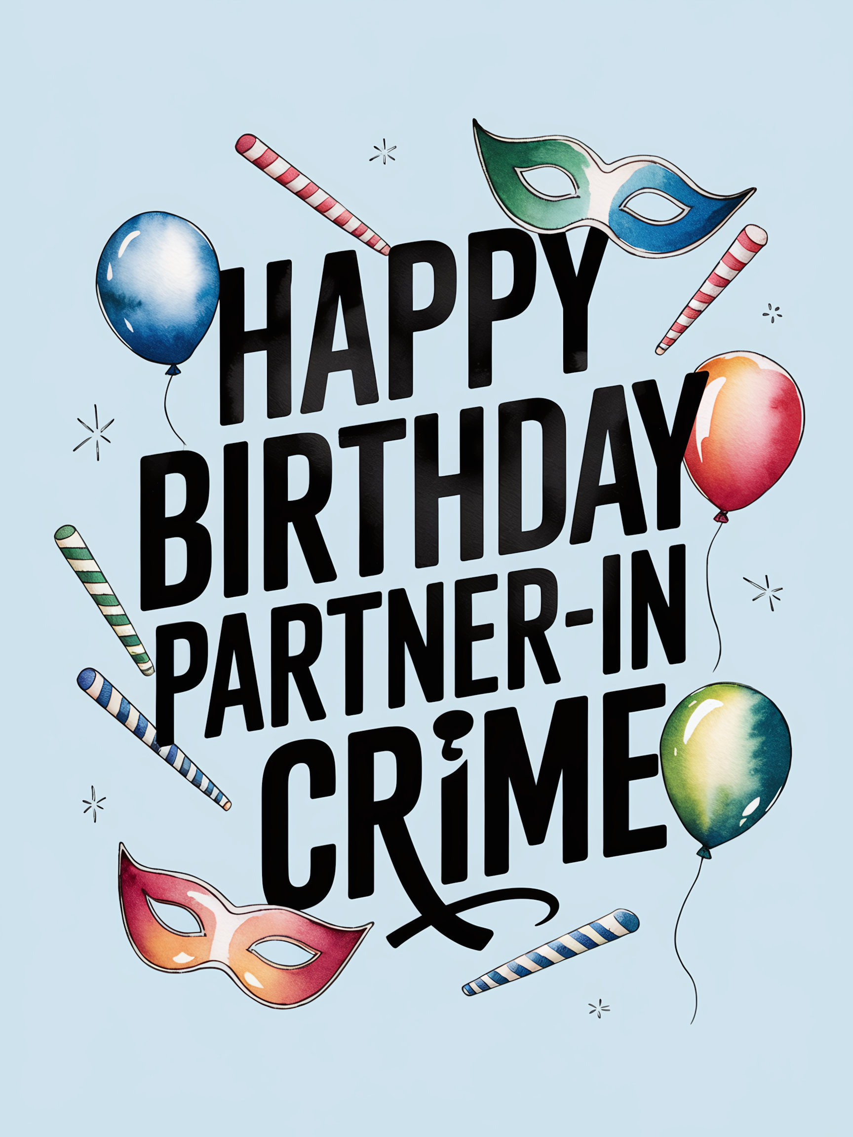Free Download Happy Birthday Partner In Crime Wanted Poster