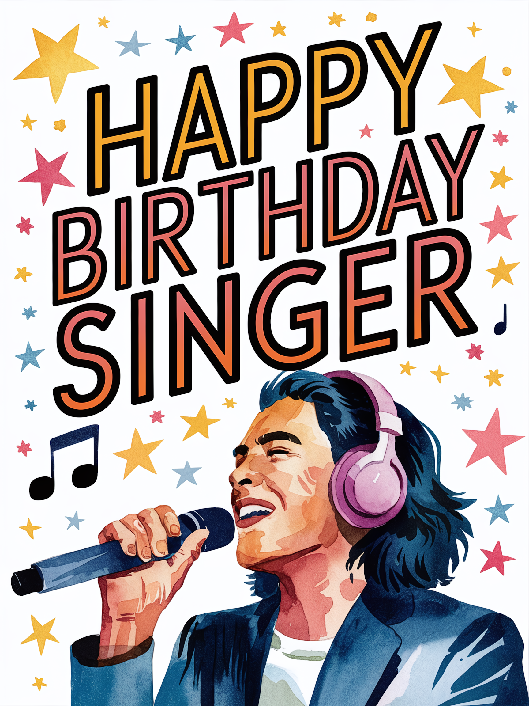Celebrate a Singer’s Birthday With 18 Unique Watercolor Designs ...