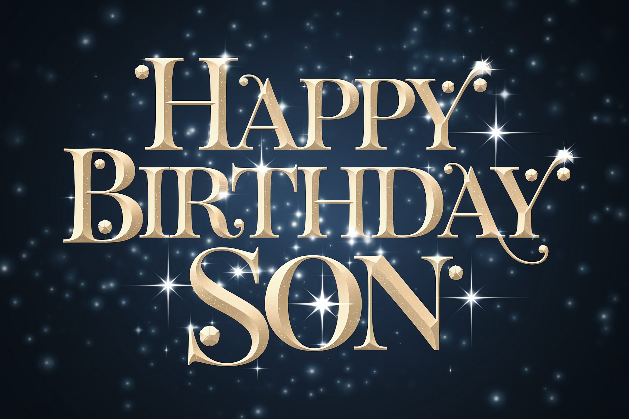 Free Download Happy Birthday Son Card Design