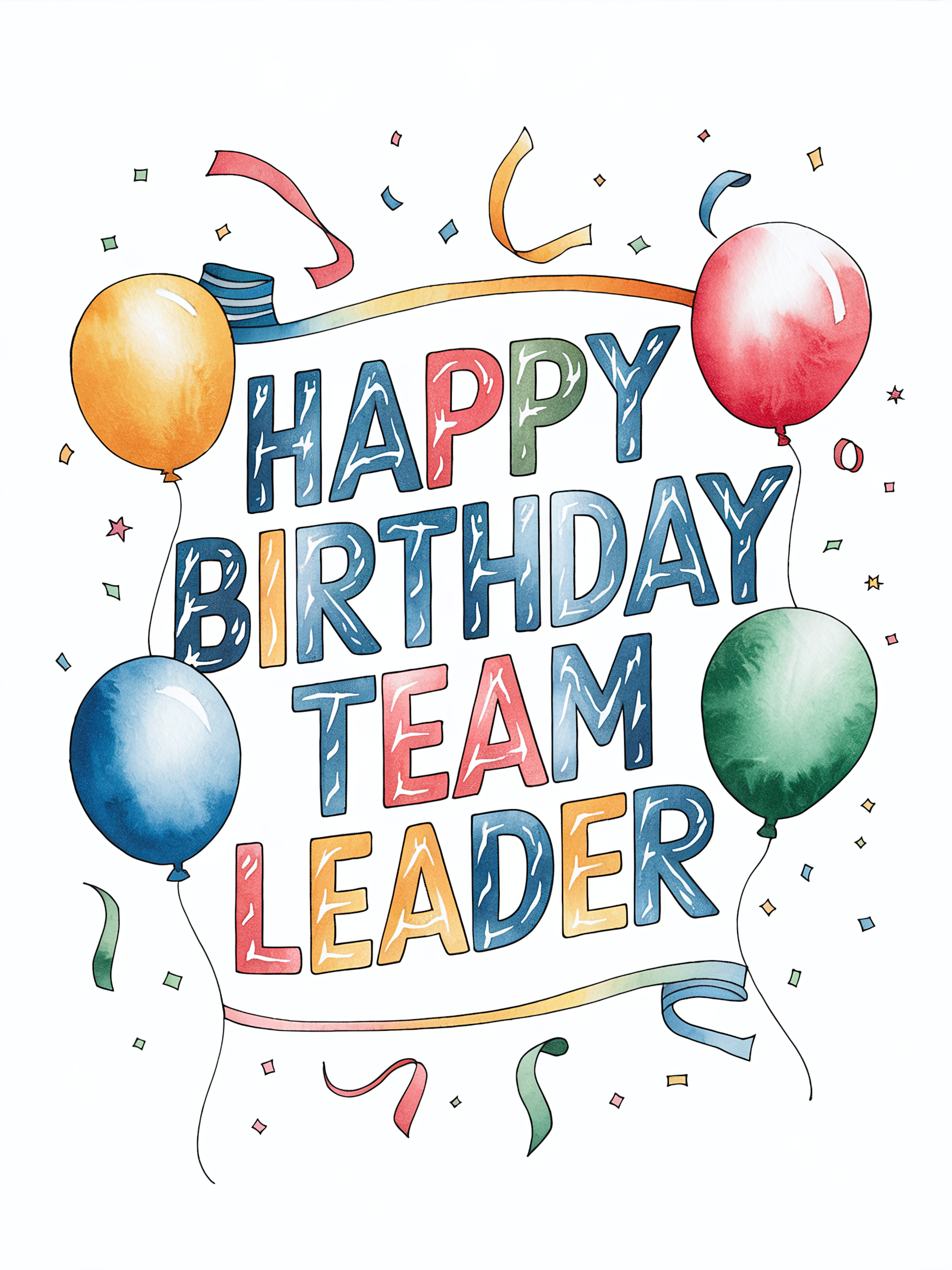 Free Download Happy Birthday Team Leader Banner