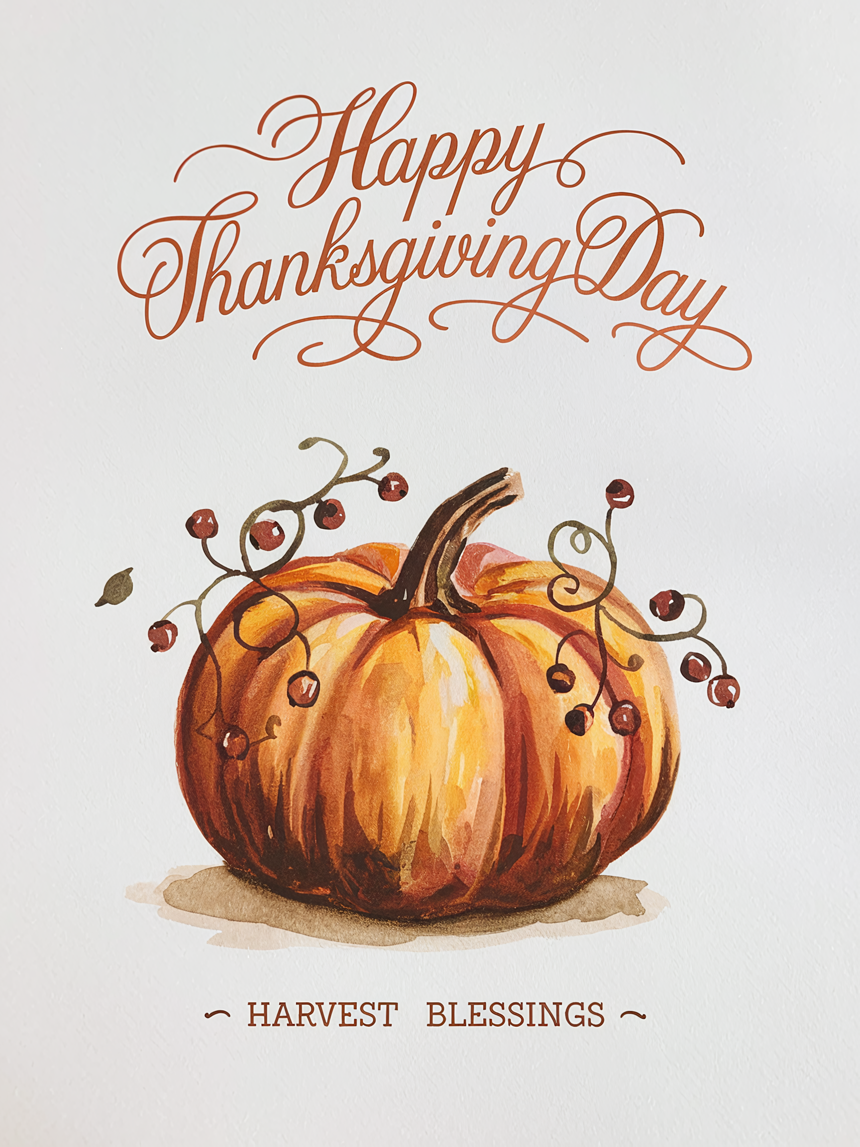 Free Download Watercolor Thanksgiving Pumpkin