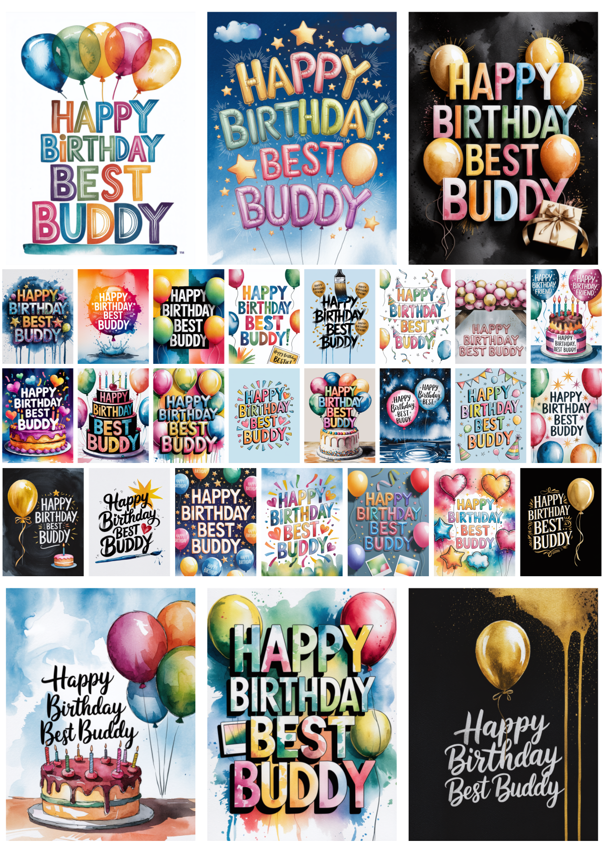 29 Free “happy Birthday Best Buddy” Designs To Celebrate Your ...