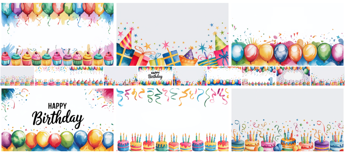 181 Birthday Card Background Design Bundles | Download High-resolution ...