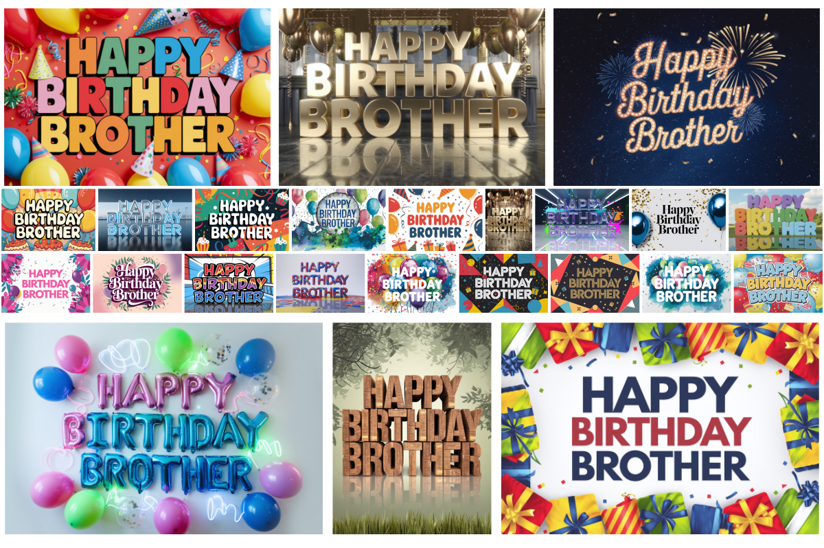 24 Free and High-quality Happy Birthday Brother Designs | 123freevectors