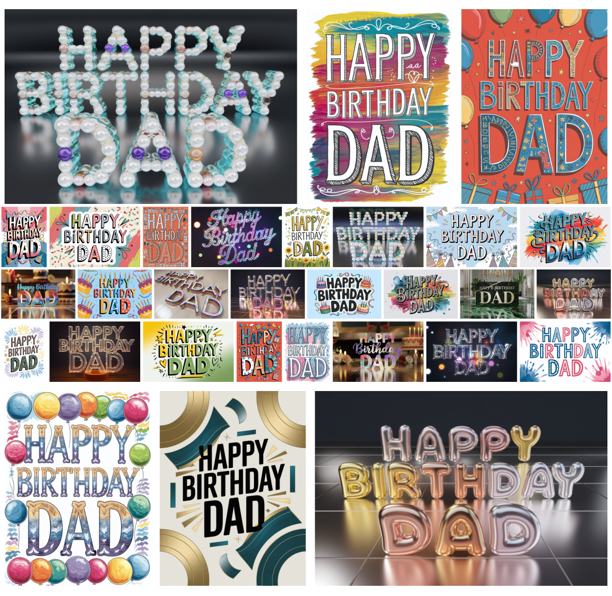 Free Download Happy Birthday Dad Card