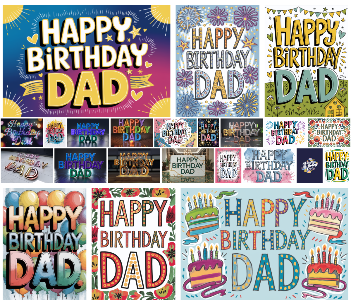 Celebrate Dad with 23 Free and Fabulous Happy Birthday Designs!